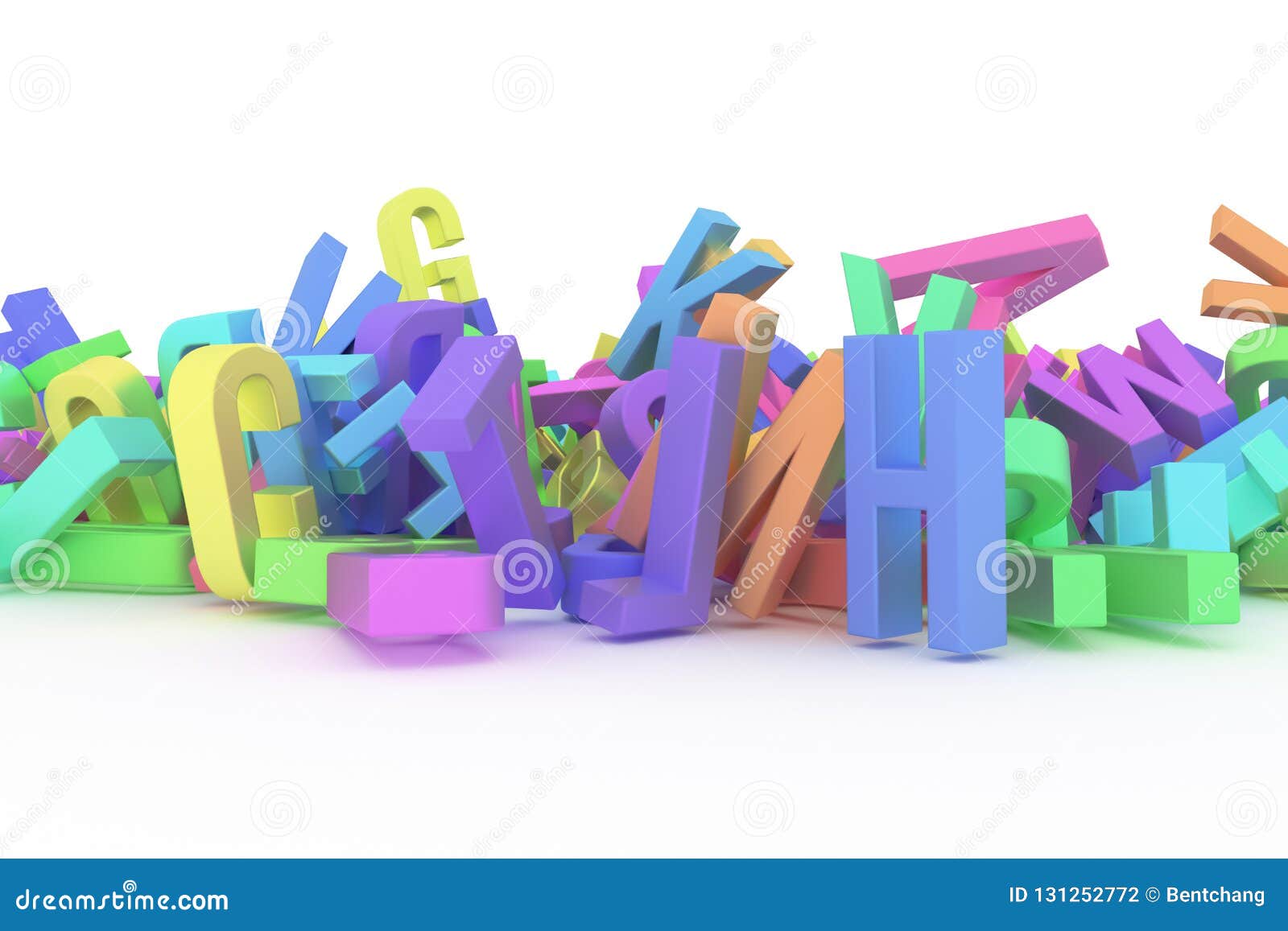 CGI Typography, Letter of ABC, Alphabet for Design Texture, Back Stock ...