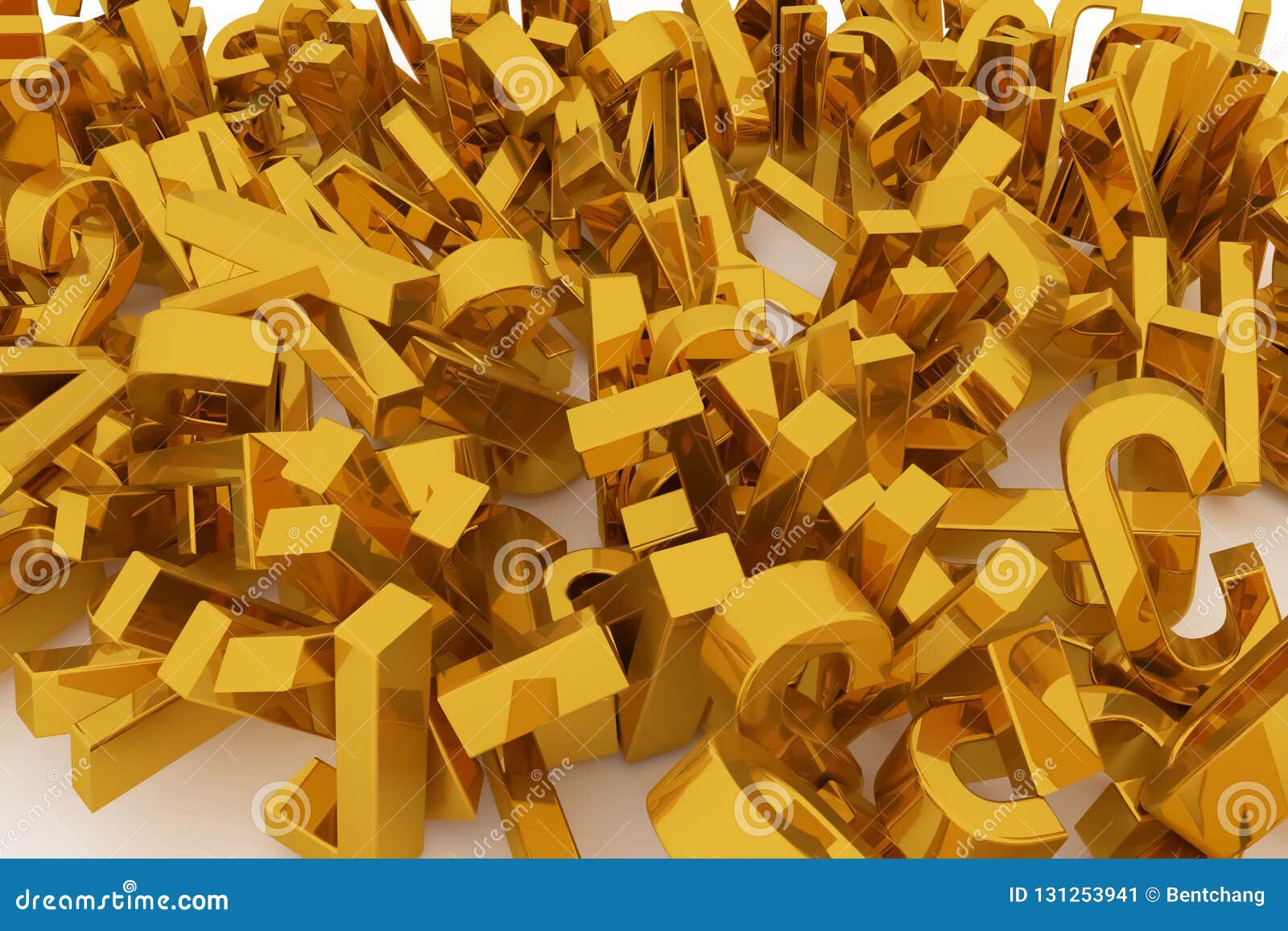 CGI Typography, Letter of ABC, Alphabet for Design Texture, Back Stock ...