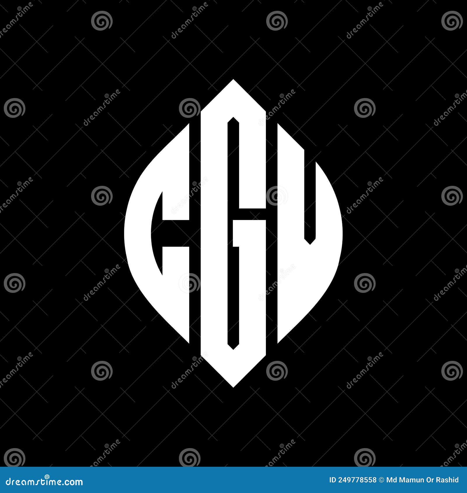 CGV Circle Letter Logo Design with Circle and Ellipse Shape. CGV ...