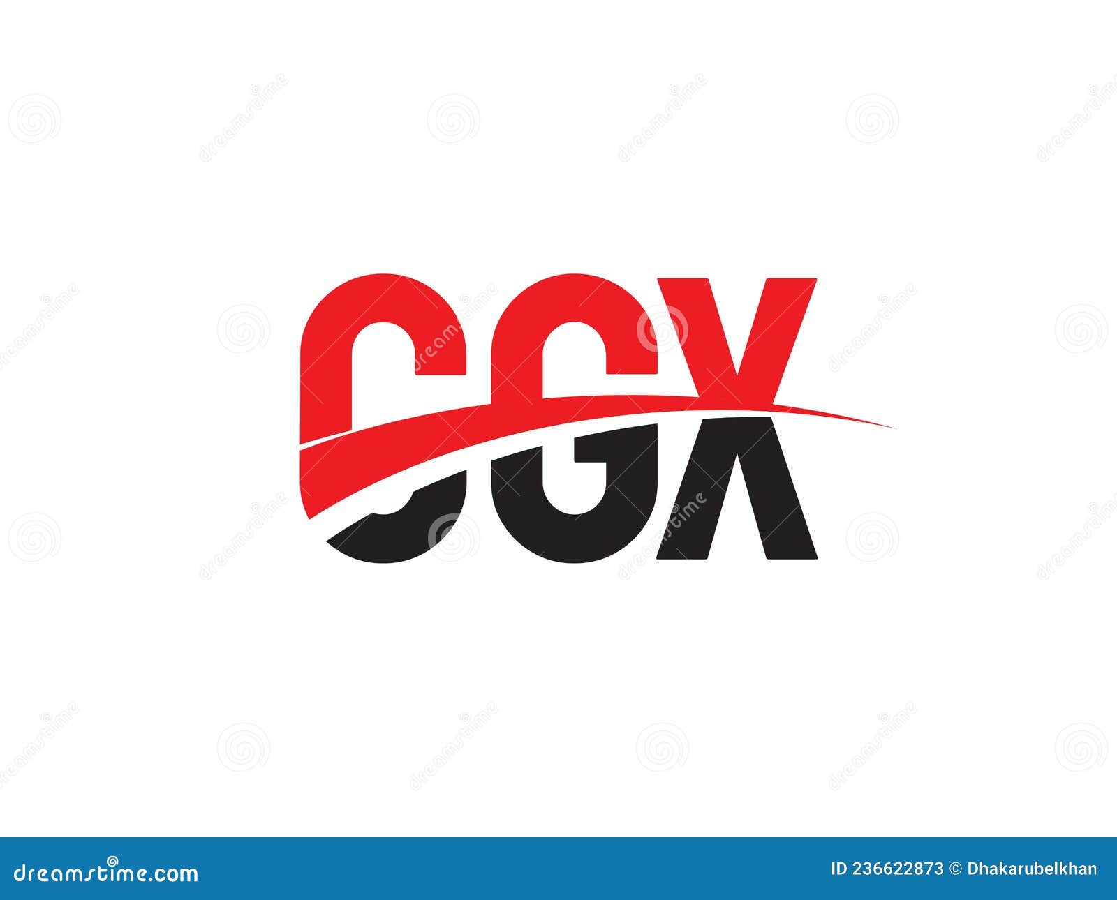 CGX Letter Initial Logo Design Vector Illustration Stock Vector ...
