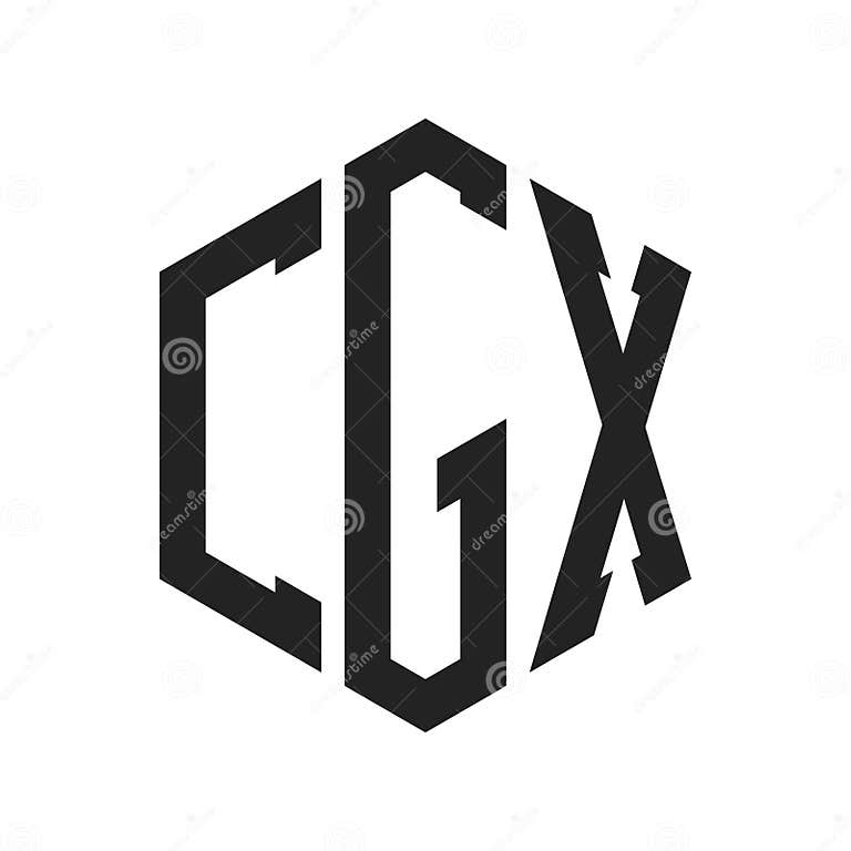 CGX Logo Design. Initial Letter CGX Monogram Logo Using Hexagon Shape ...