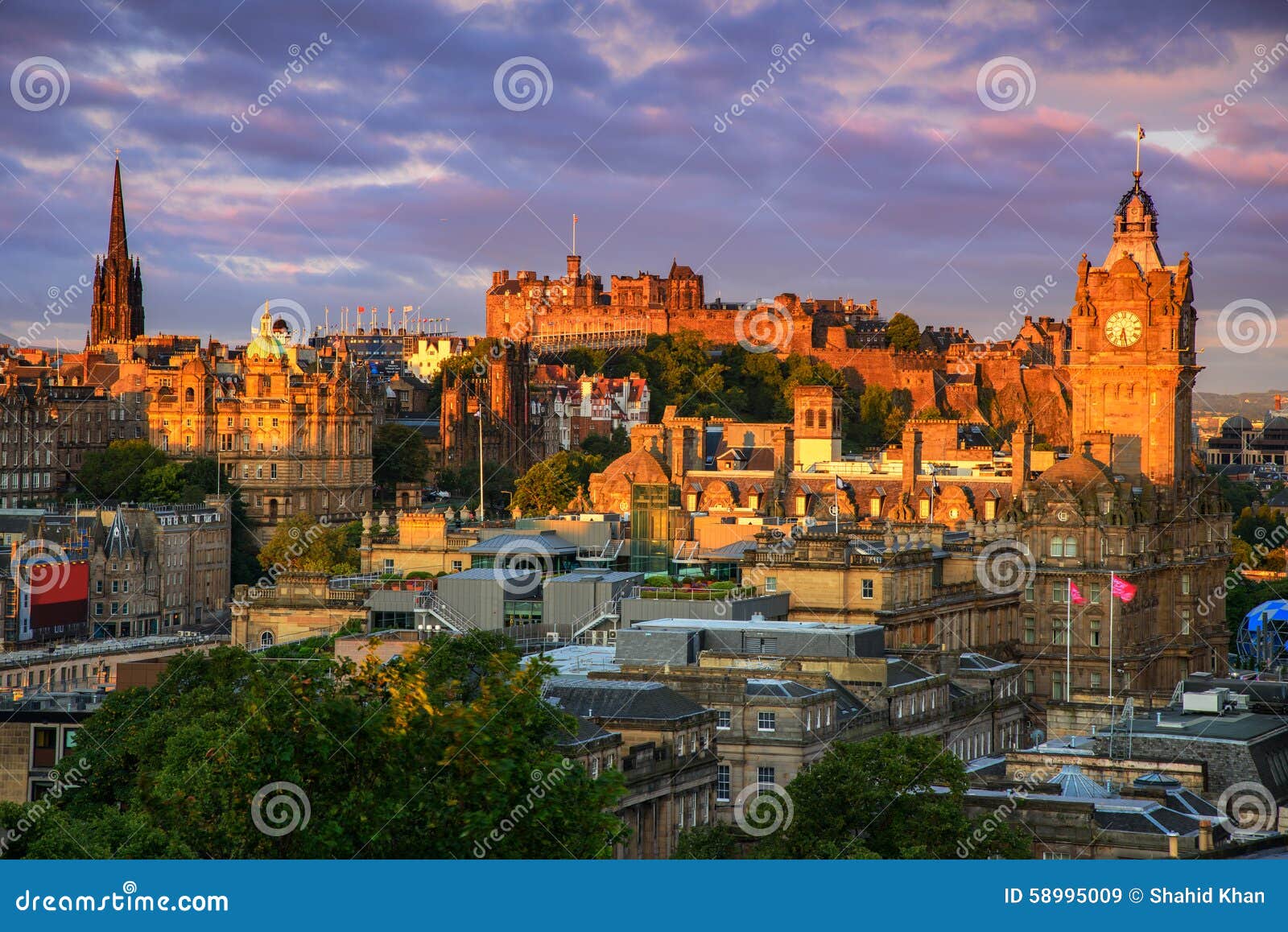 Château D'Edimbourg, Ecosse Image stock - Image du capitale, monument ...