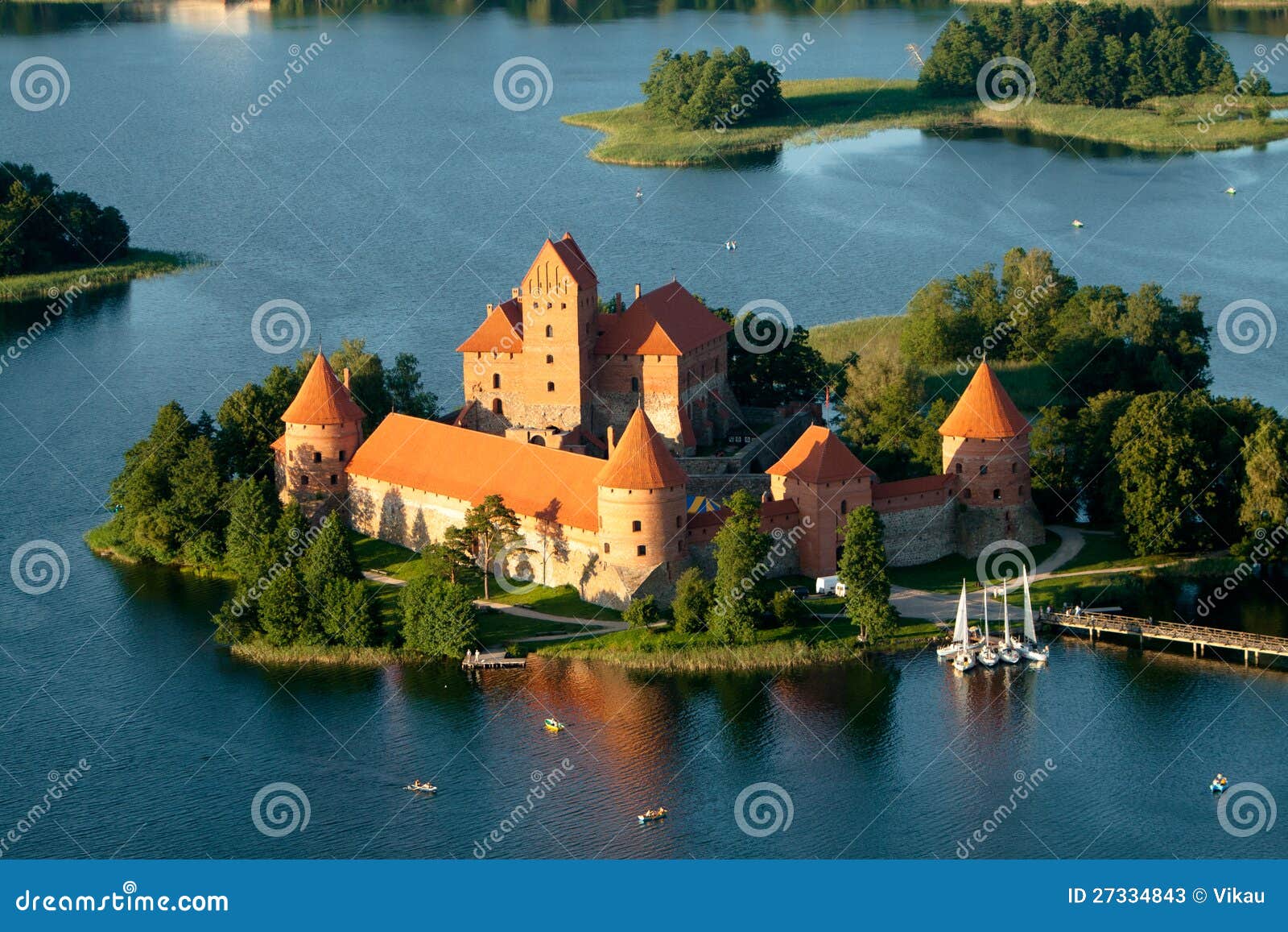 Château De Trakai En Lithuanie Image stock - Image du lithuanien ...