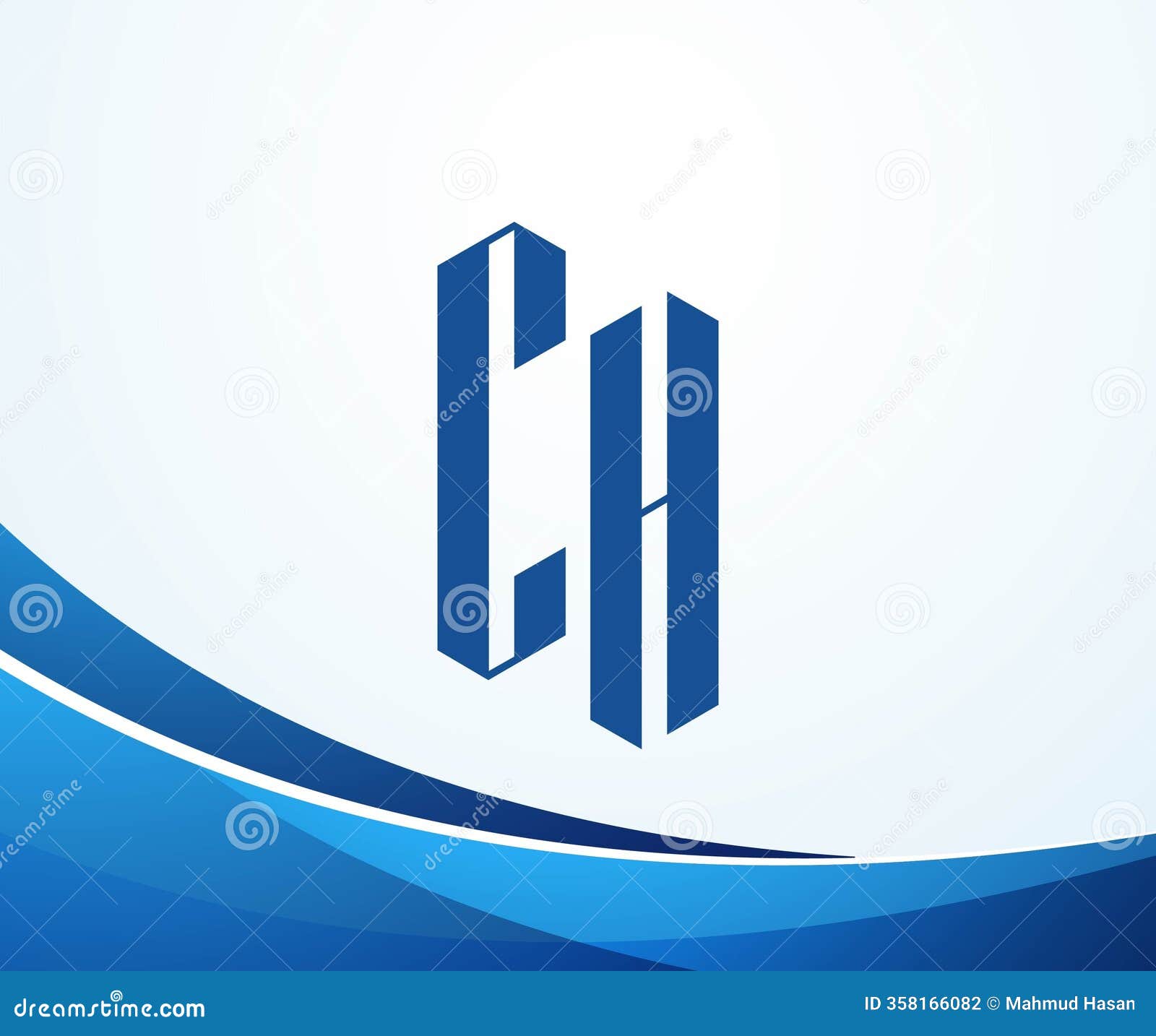 CH Alphabet Letter Logo Design Template Elements Vector Illustration ...