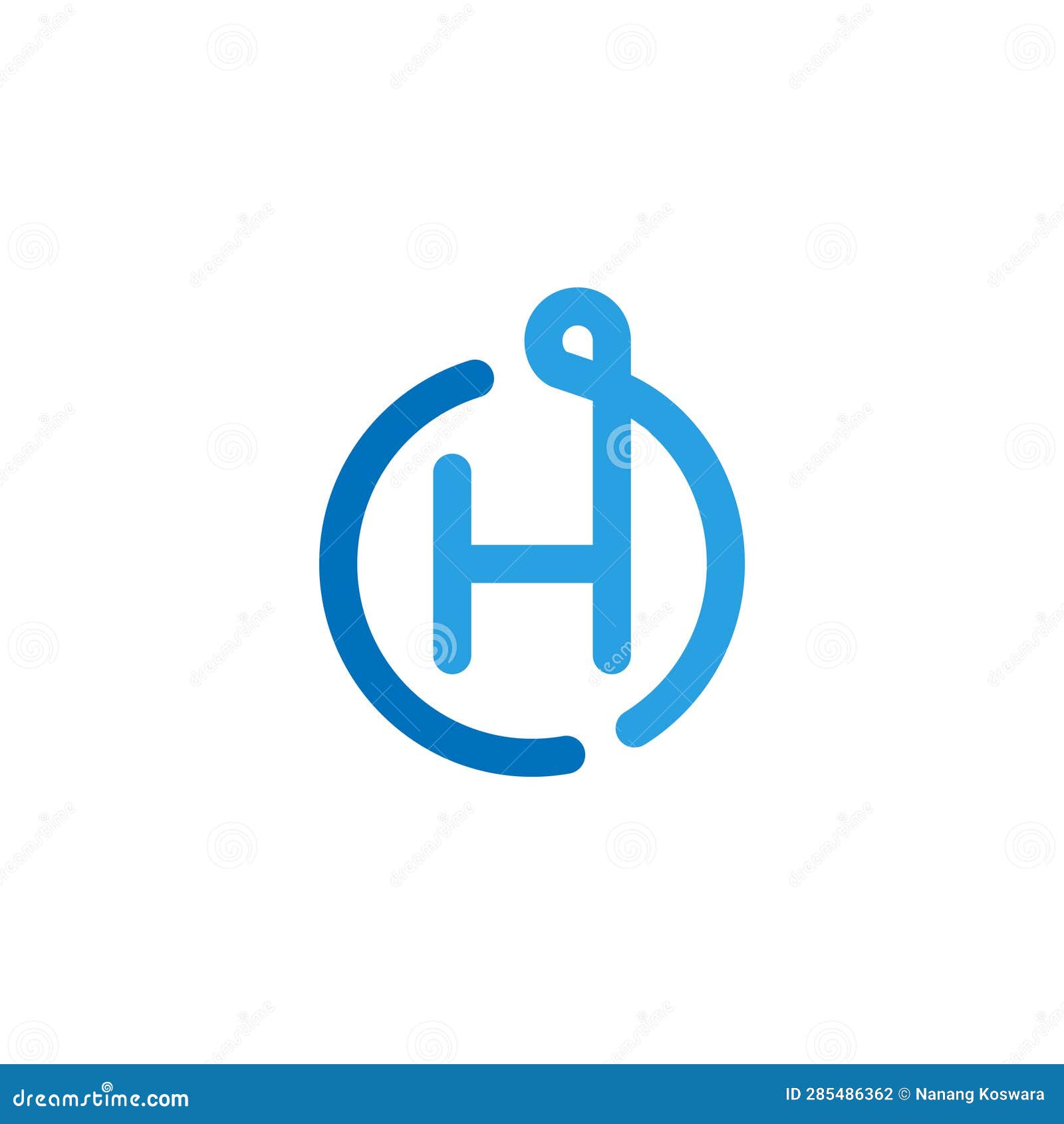 CH Letter Logo Design, CH Monogram Initials Logo Concept, Creative ...