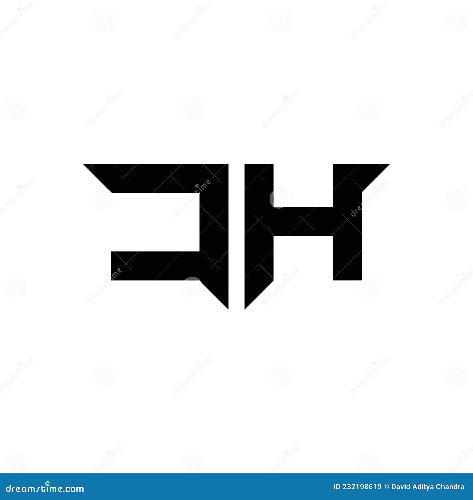 CH Logo Monogram Design Template Stock Vector - Illustration of ...