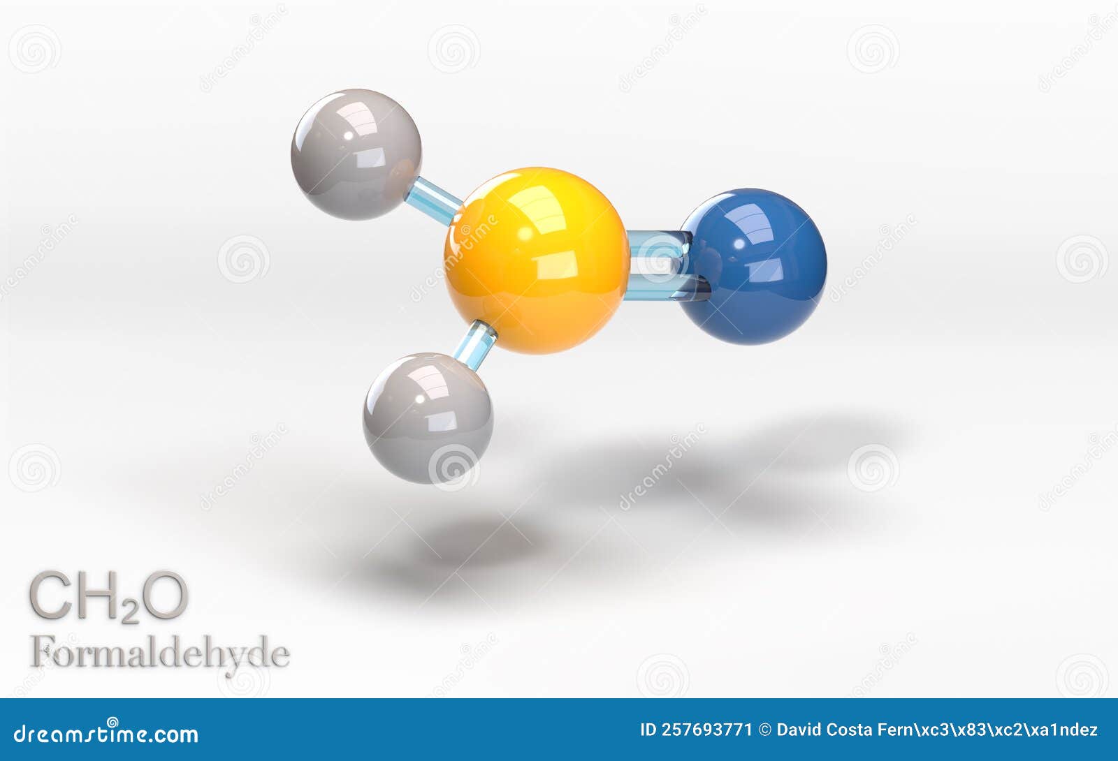 CH2O Molecular Formula. Formaldehyde Molecule, Pure Alcohol. Molecule ...