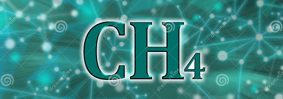 CH4 Symbol. Methane Molecule Stock Illustration - Illustration of ...