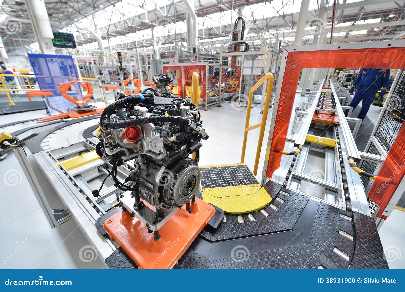 Chaîne De Montage D'automobile Image éditorial - Image du usine ...