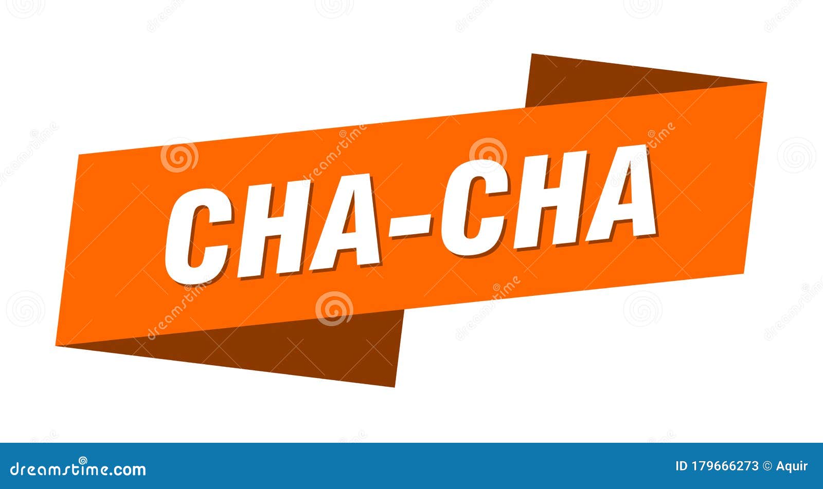 Cha-cha Banner Template. Cha-cha Ribbon Label Stock Vector ...