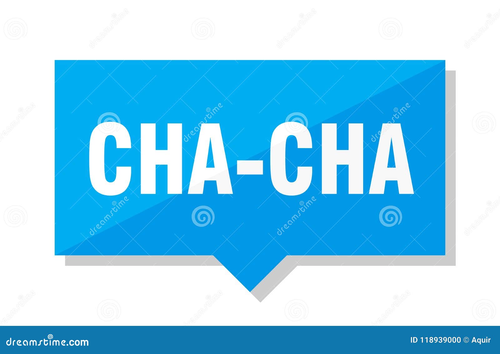 Cha-cha price tag stock vector. Illustration of speak - 118939000
