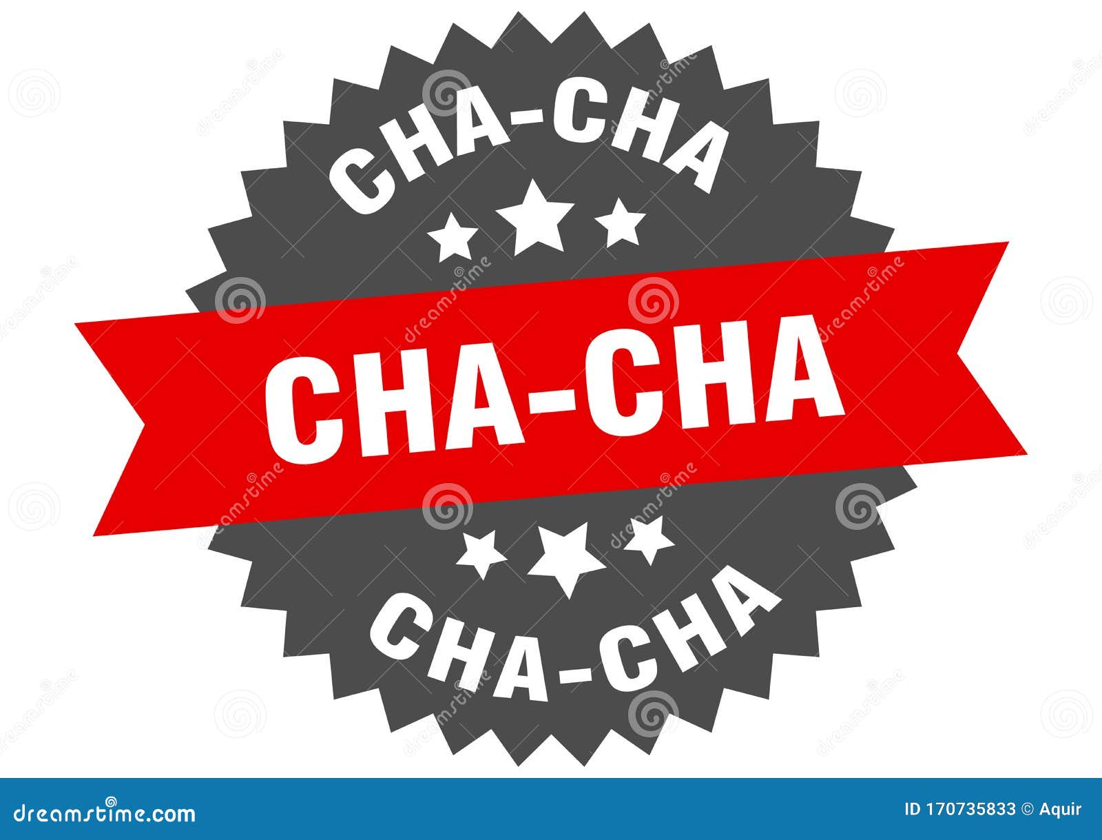 Cha-cha Sign. Cha-cha Circular Band Label. Cha-cha Sticker Stock Vector ...
