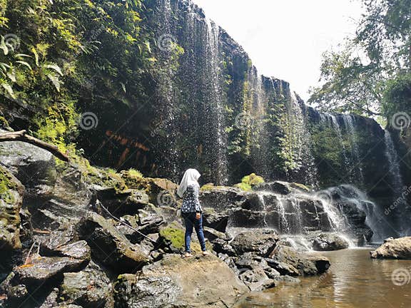 Cha and waterfalls stock photo. Image of wilderness - 204761112