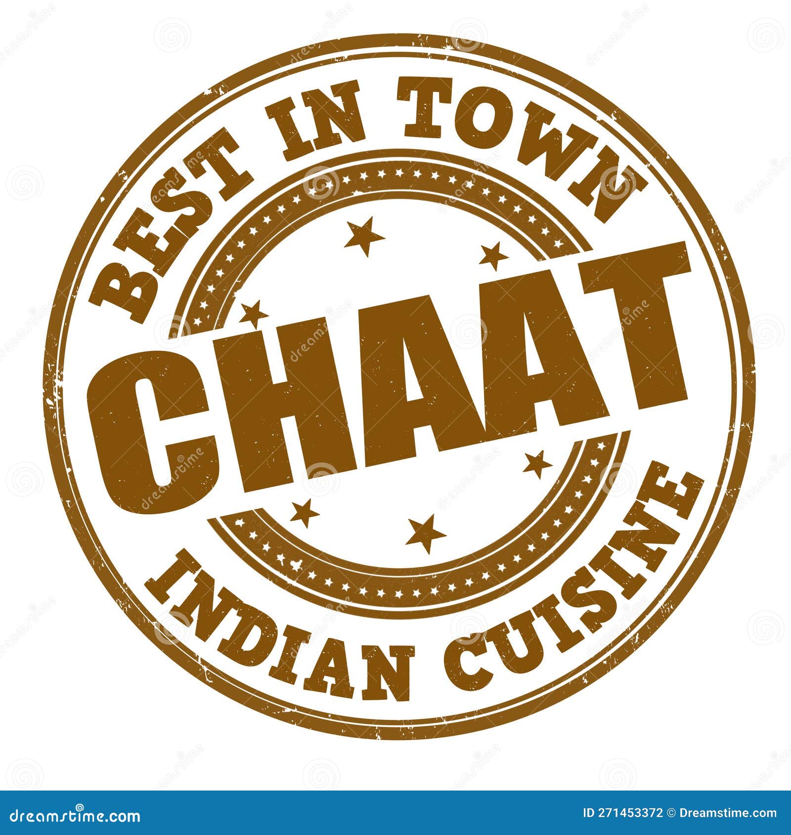 Chaat grunge rubber stamp stock vector. Illustration of dahi - 271453372