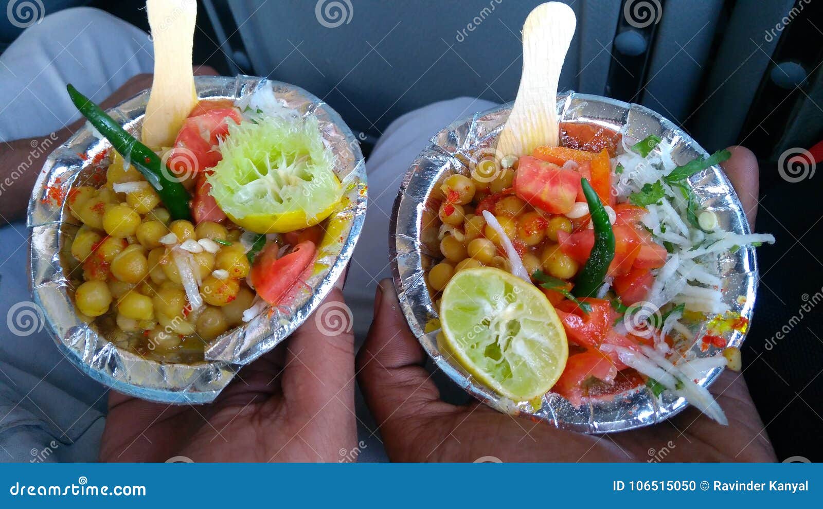 Chole chaat stock photo. Image of chole, chaat, food - 106515050