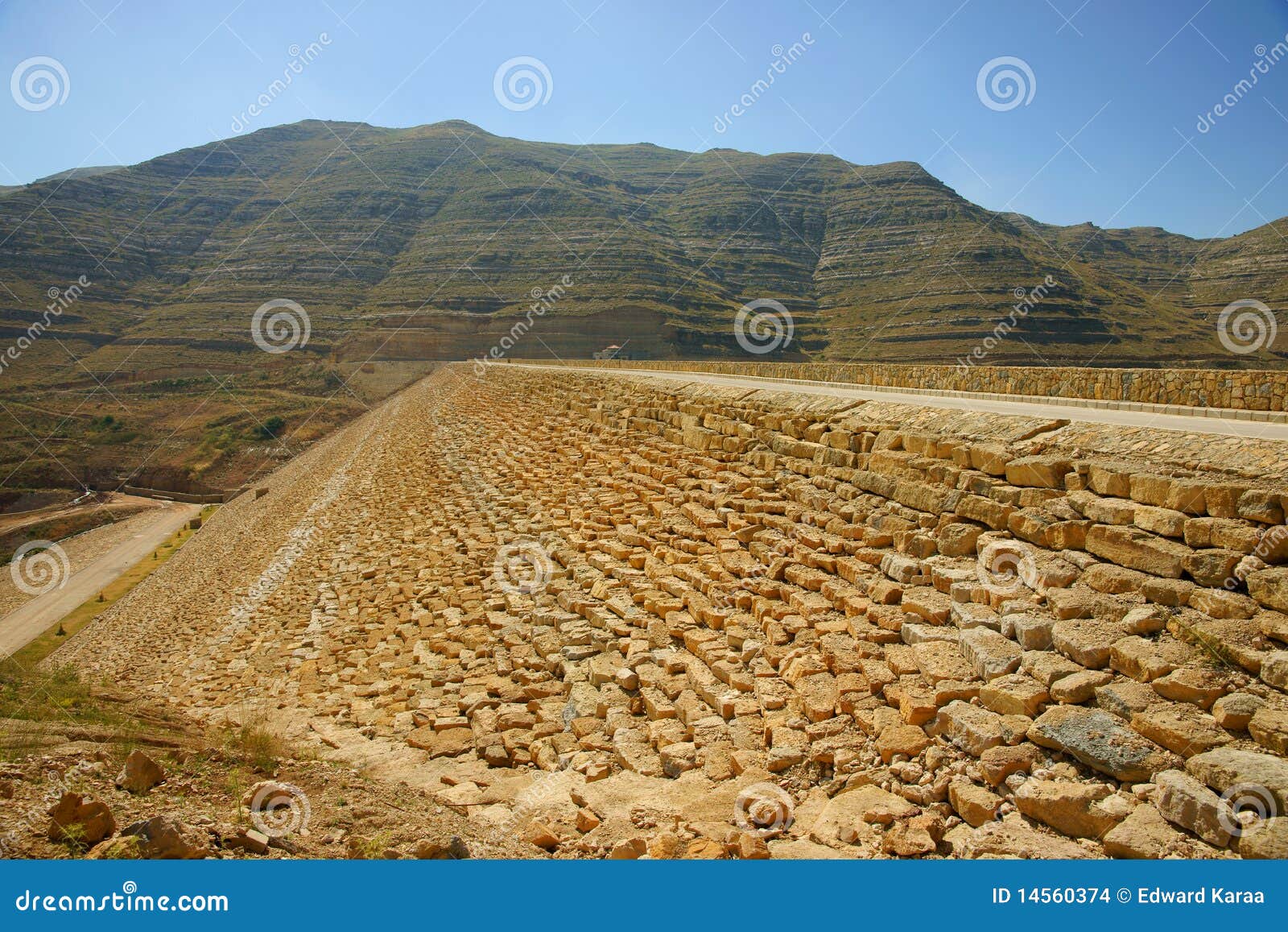 Chabrouh Dam, Lebanon. stock photo. Image of east, mount - 14560374