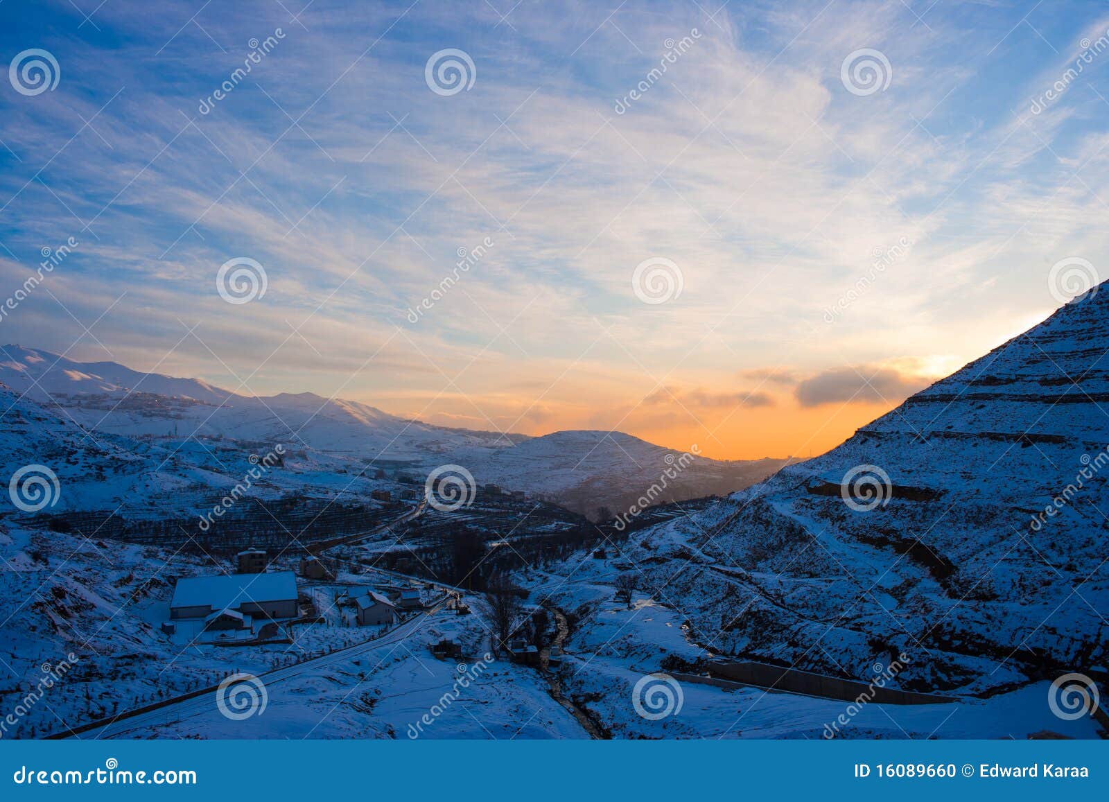 Chabrouh Mountain Sunset stock photo. Image of formations - 16089660