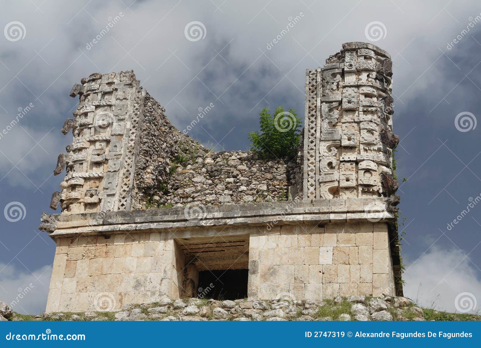 Chac Masks Kabah Mayan Ruins Royalty-Free Stock Photography ...