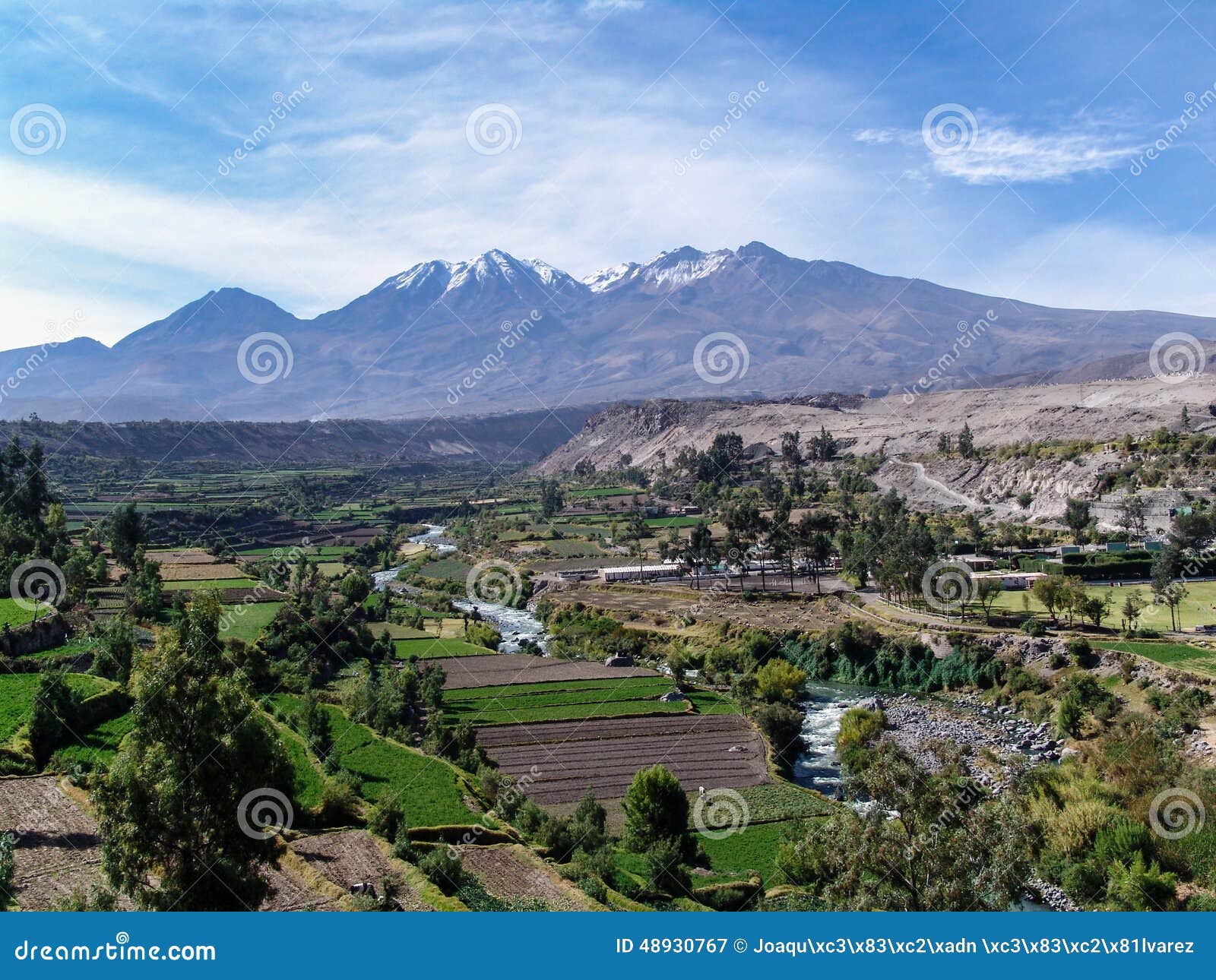 Chachani stock image. Image of snowy, chili, arequipa - 48930767