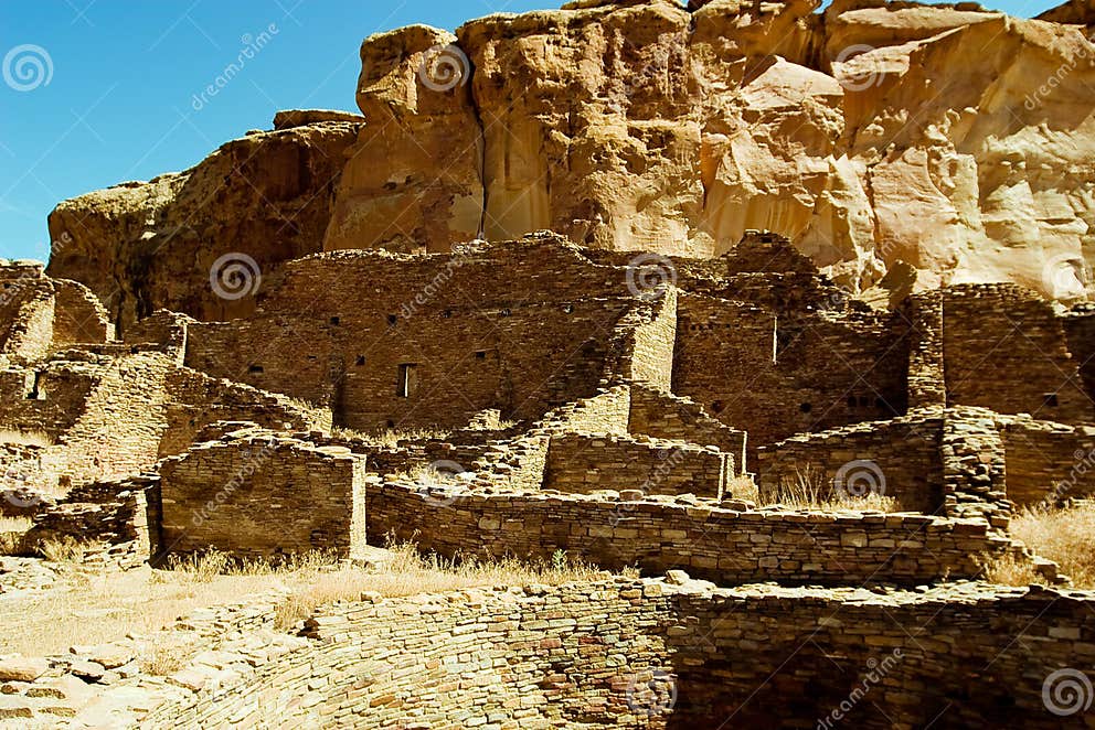 Chaco Canyon stock image. Image of brick, canyon, design - 5805945