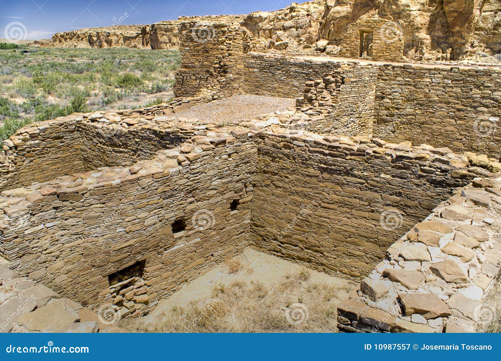 Chaco Canyon Ruins stock image. Image of culture, park - 10987557