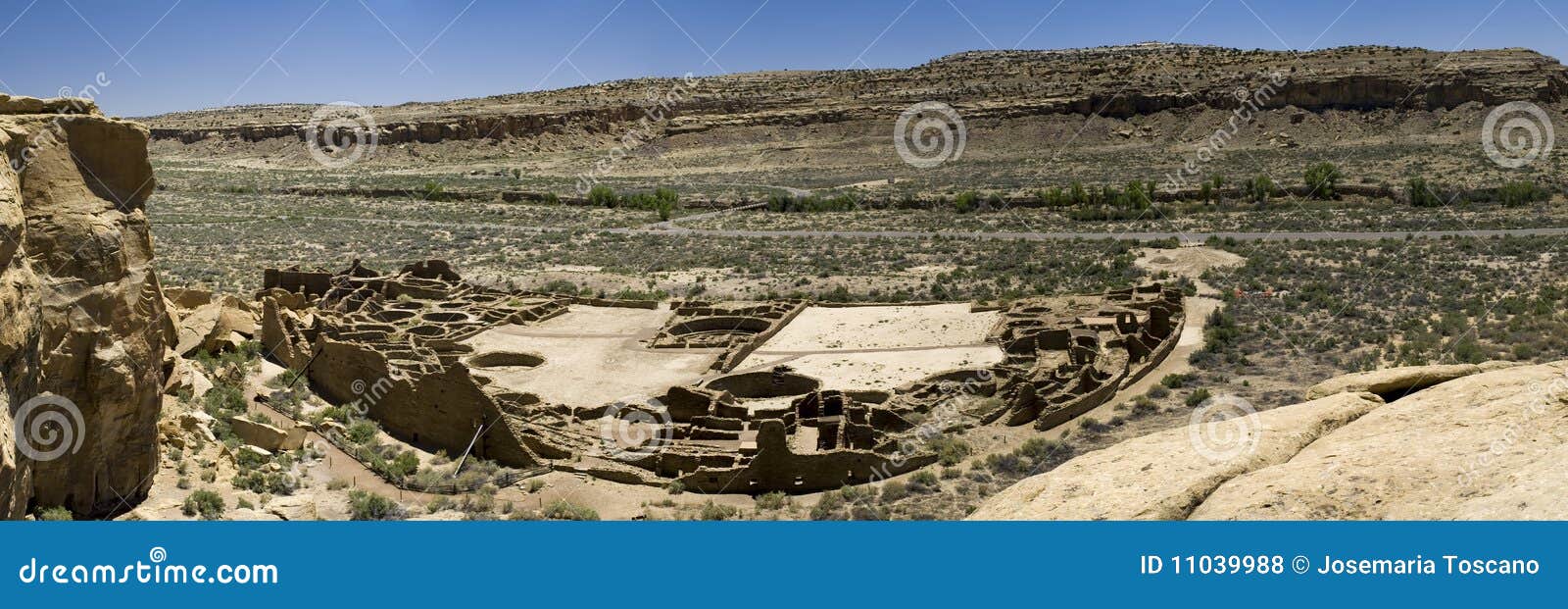 Chaco Canyon Ruins stock photo. Image of desert, america - 11039988