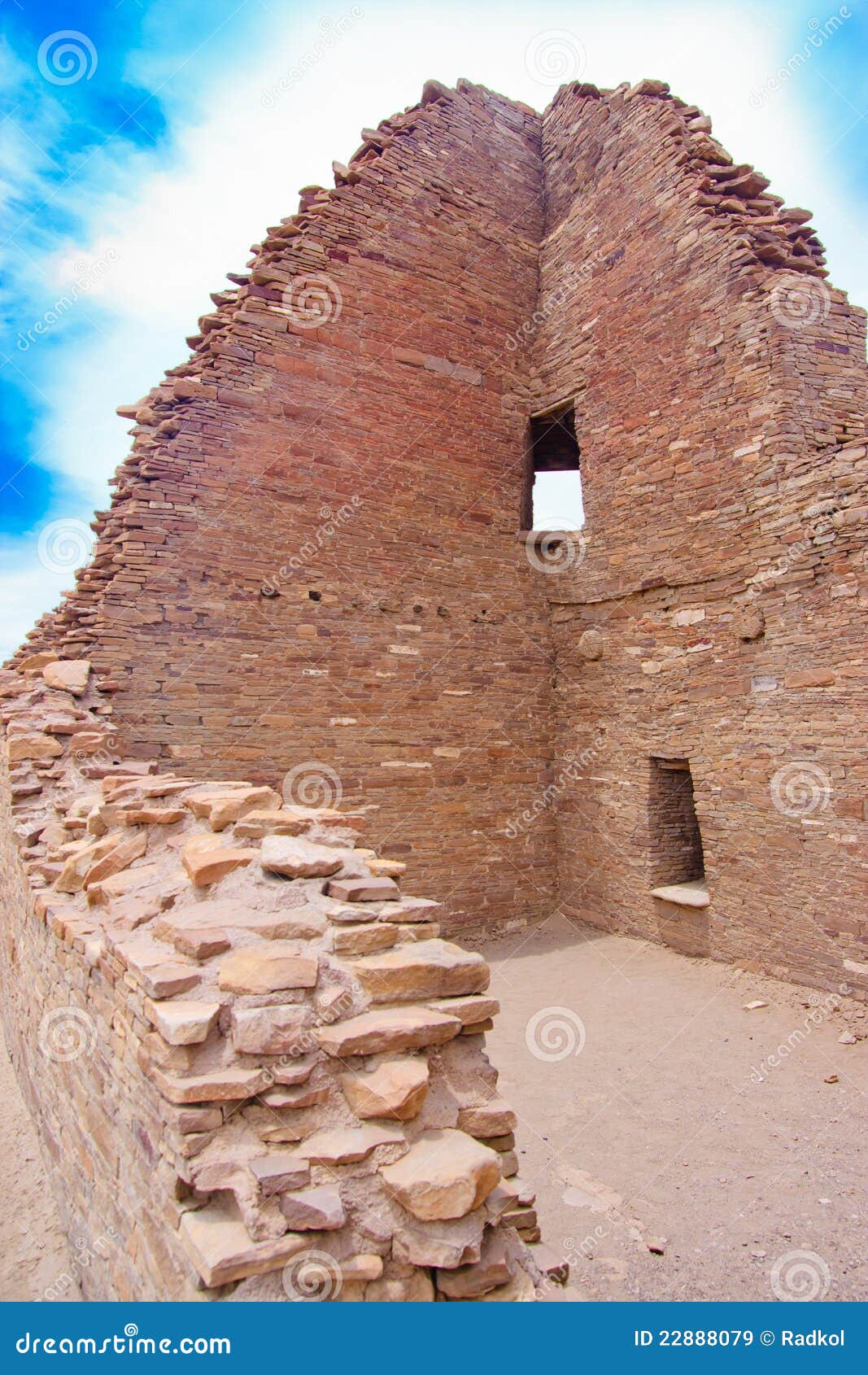 Chaco Culture ruins stock image. Image of indian, architecture - 22888079
