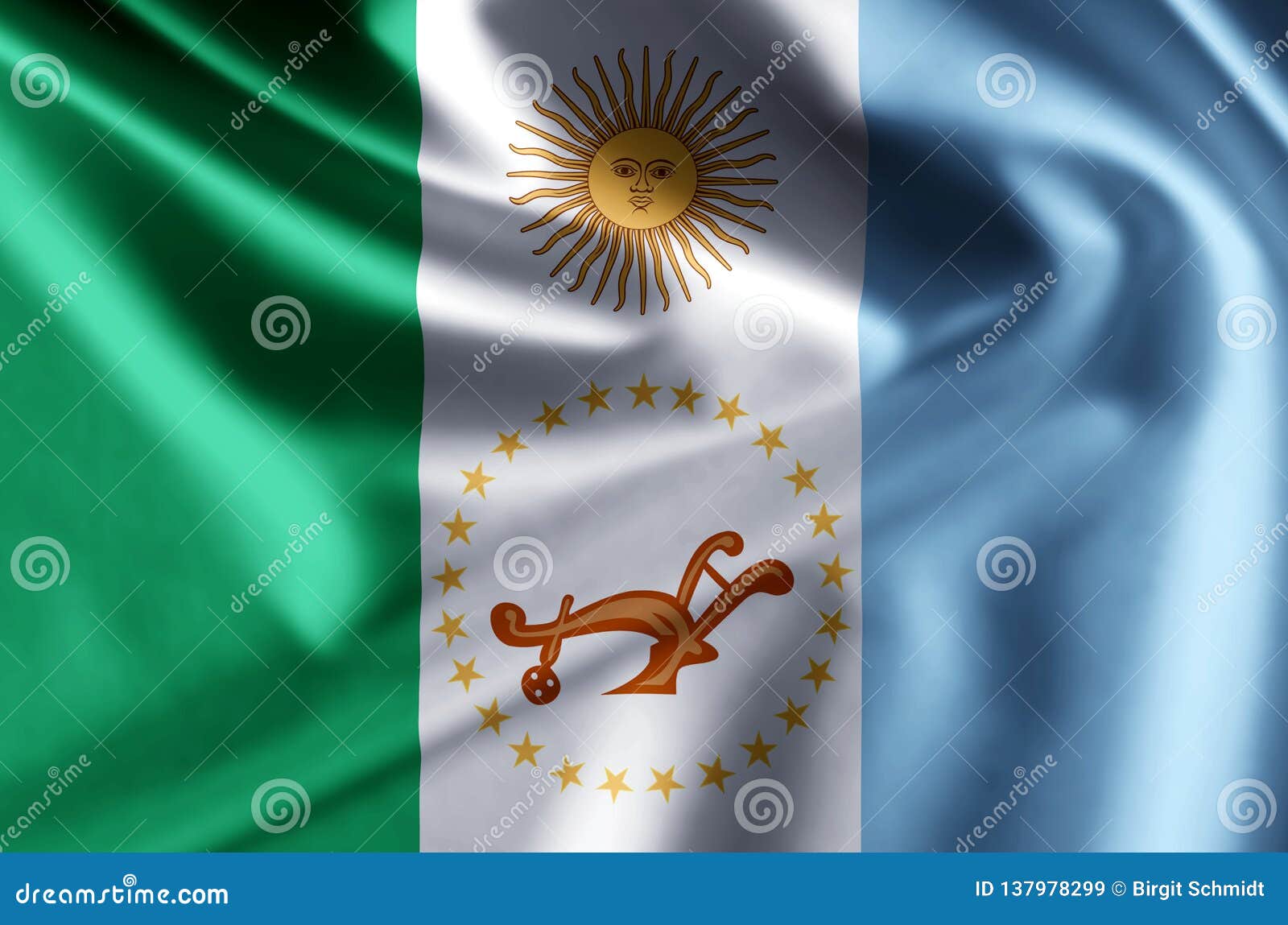 Chaco Realistic Flag Illustration. Stock Illustration - Illustration of ...