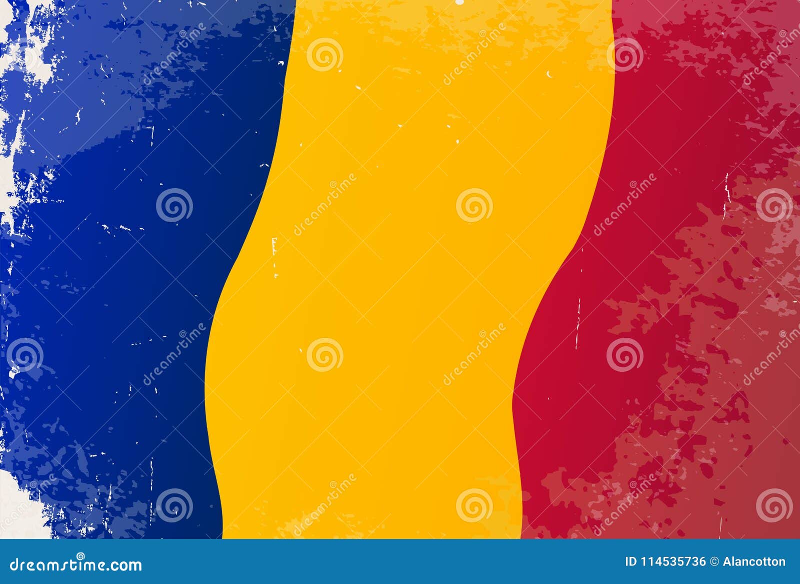 Chad Flag Grunge illustrazione vettoriale. Illustrazione di arte ...