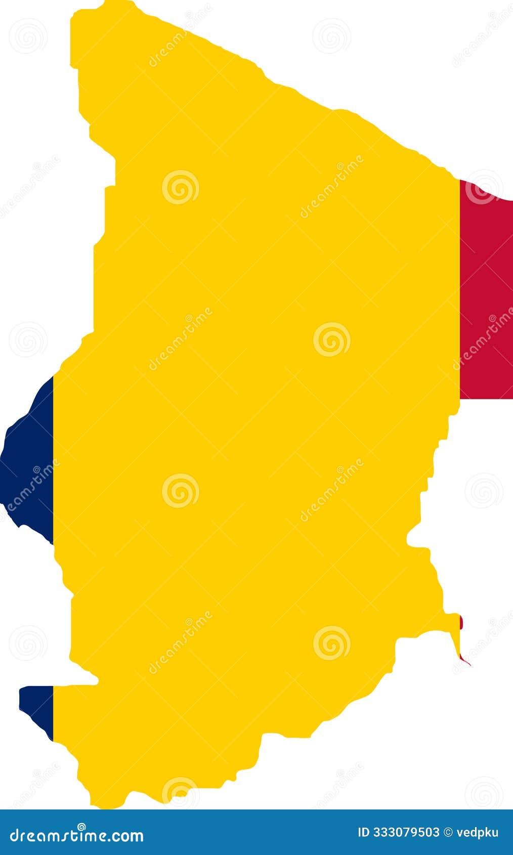 Chad Flag On Pole On Earth Globe Illustration | CartoonDealer.com ...