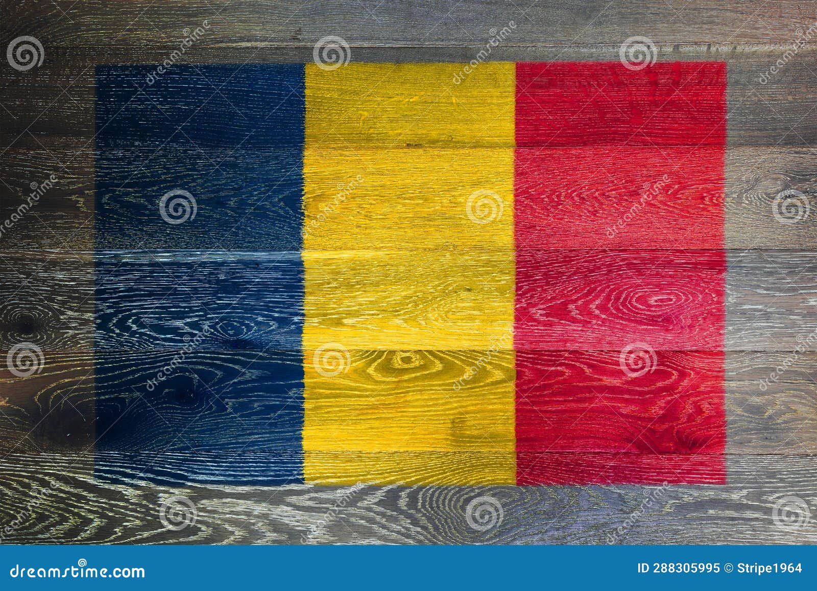Chad Flag on Rustic Old Wood Surface Background Stock Image - Image of ...