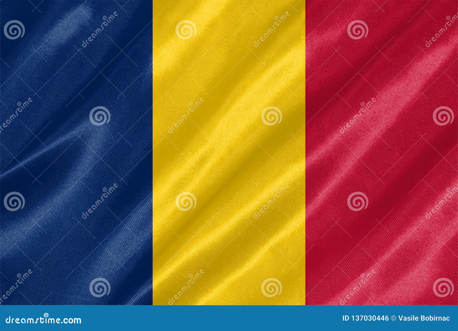 Chad Flag stock illustration. Illustration of country - 137030446