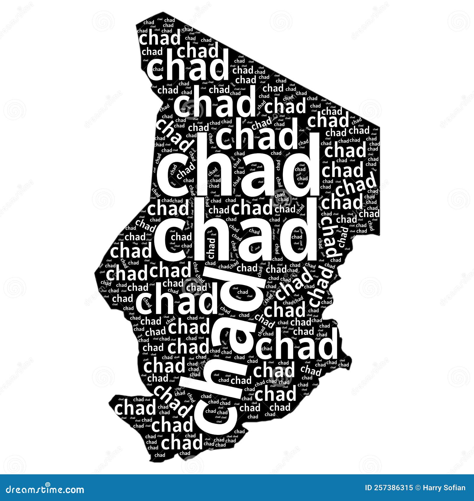 Location Map Of Chad On Map Africa. 3d Republic Of Chad Flag Map Marker ...