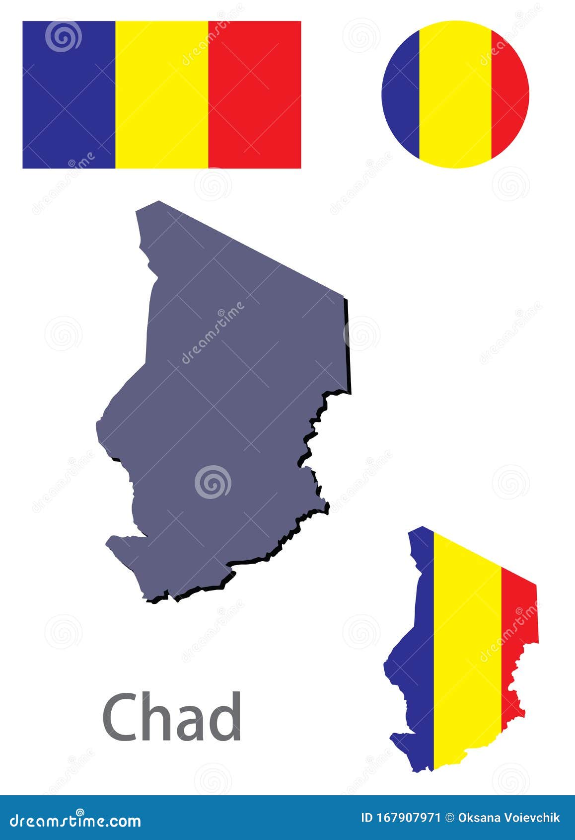Lac Chad Silhouette Map With Transparent Background Vector Illustration ...
