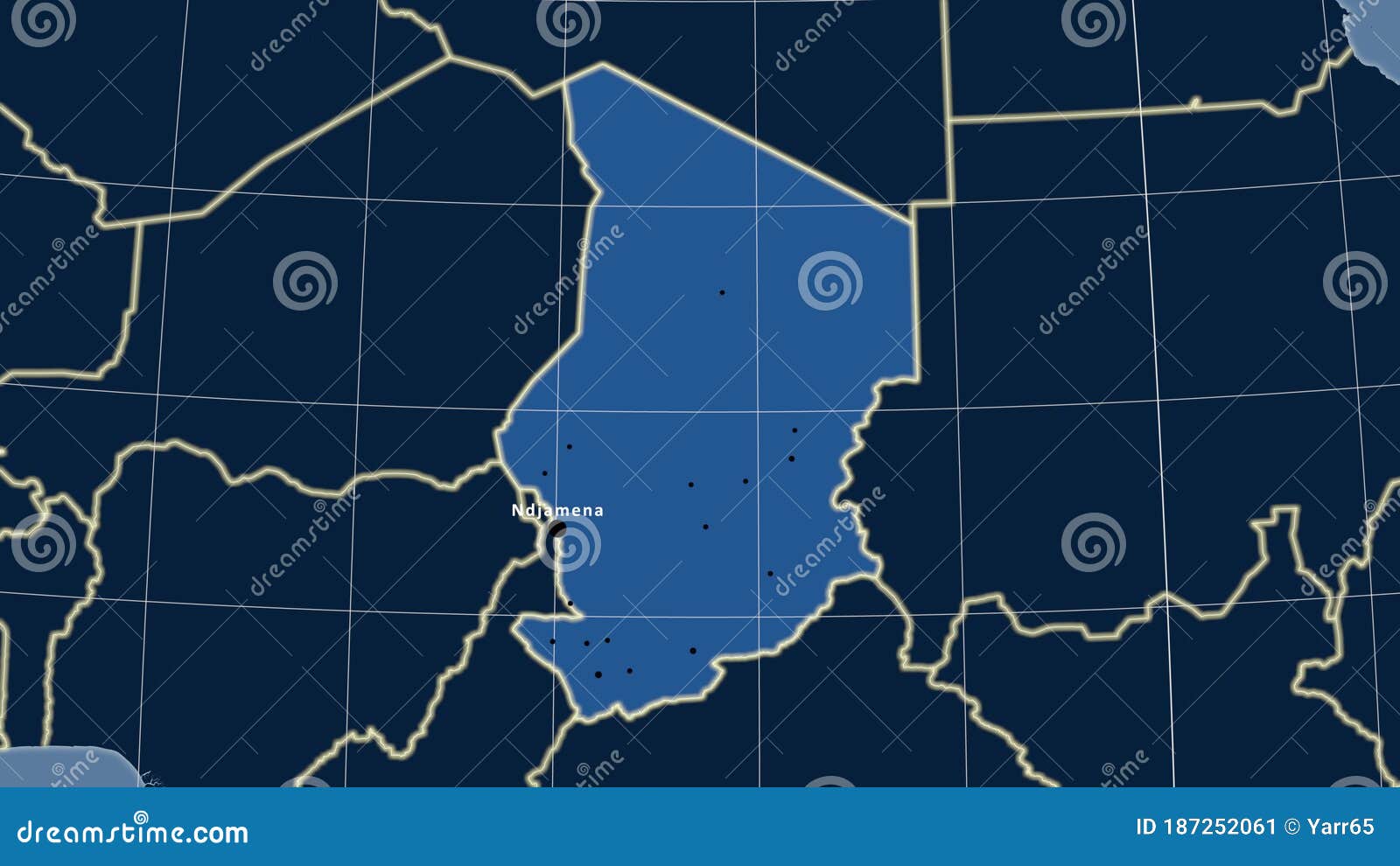 Chad - Solid. Composition, Borders Stock Illustration - Illustration of ...