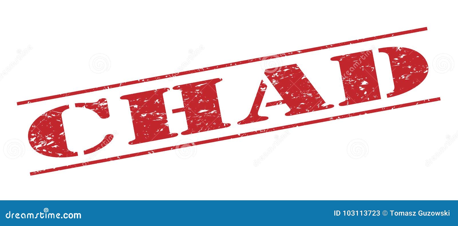 Chad stamp stock illustration. Illustration of rubber - 103113723