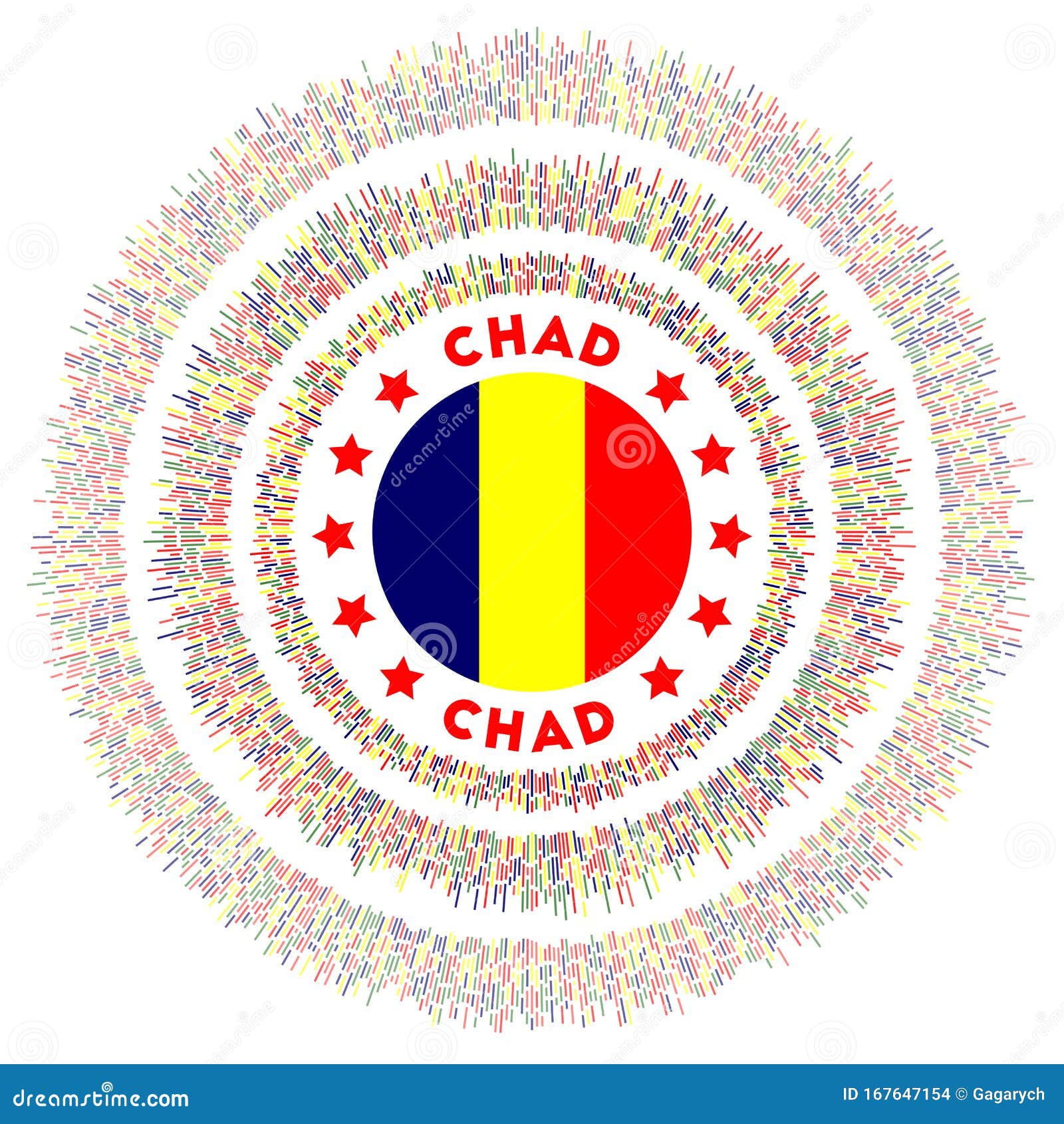 Chad Symbol Stock Vector Illustration Of Icon Africa 167647154