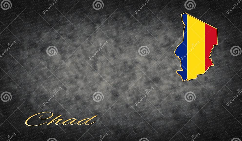 Chad Symbols, Map of Chad stock illustration. Illustration of history ...