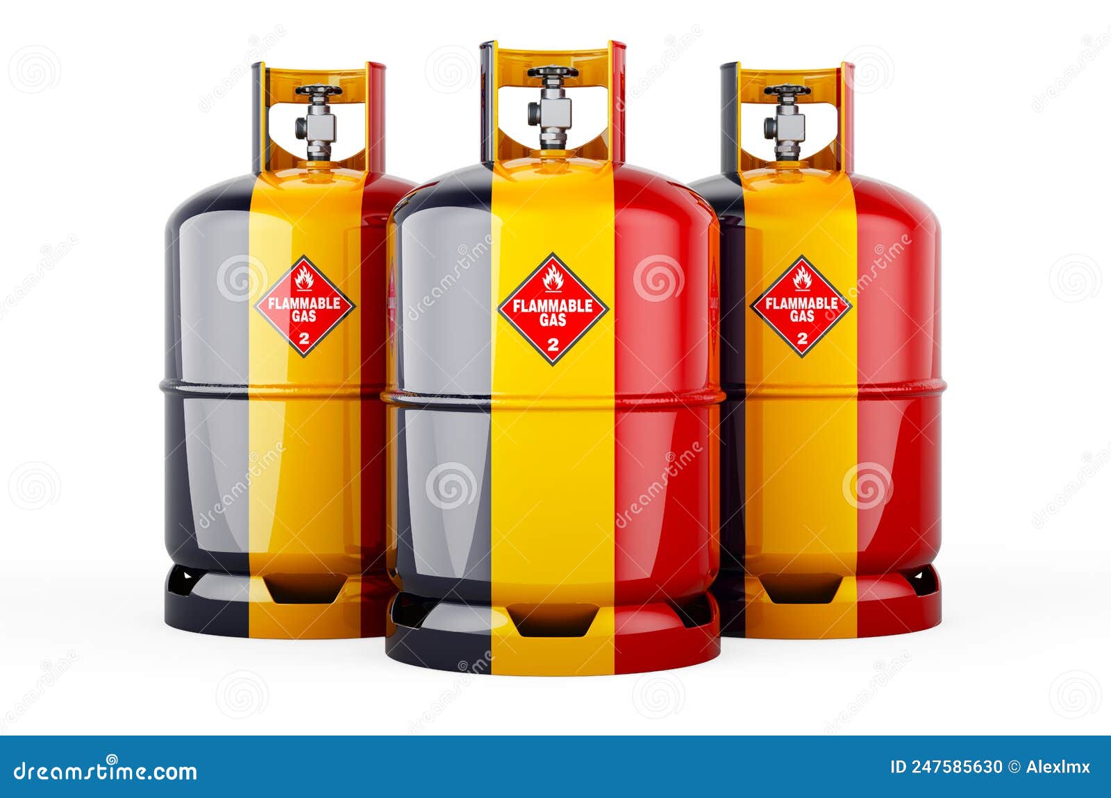 Propane Cylinders With Compressed Gas Royalty-Free Stock Photo ...