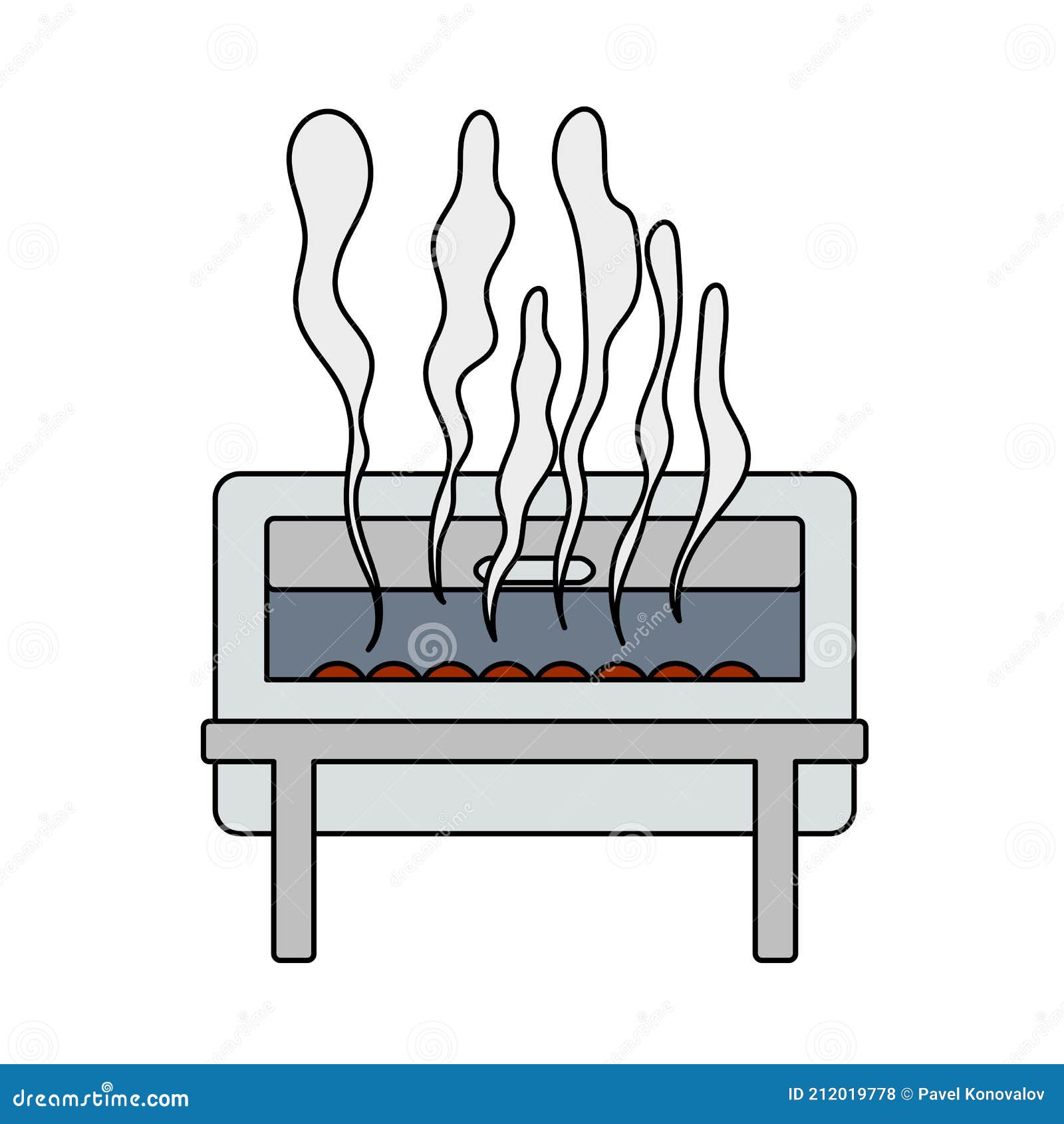 Chafing Dish Icon Cartoon Vector | CartoonDealer.com #212297987