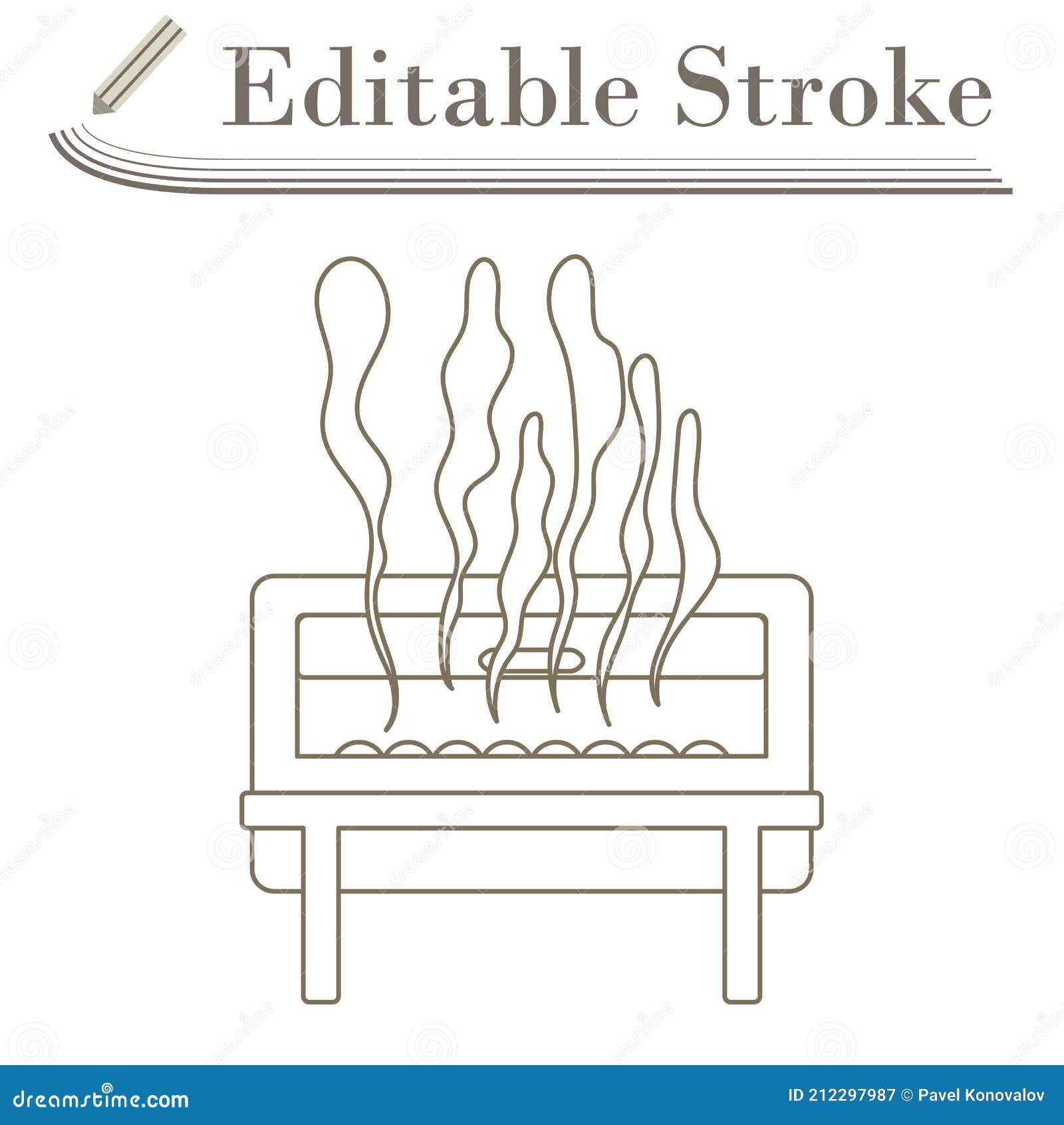 Chafing Dish Icon Cartoon Vector | CartoonDealer.com #212297987