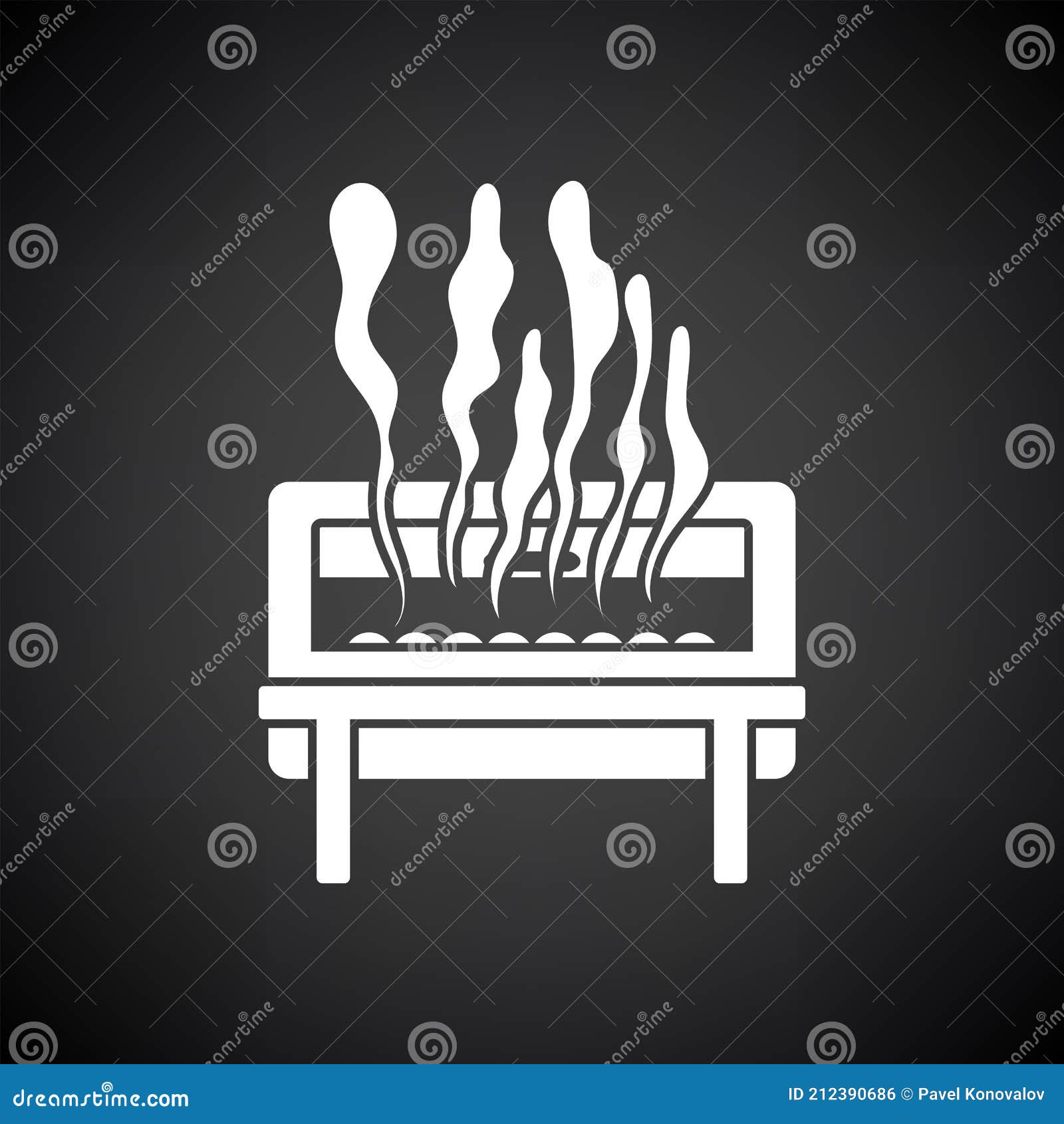 Chafing Dish Icon Cartoon Vector | CartoonDealer.com #212297987