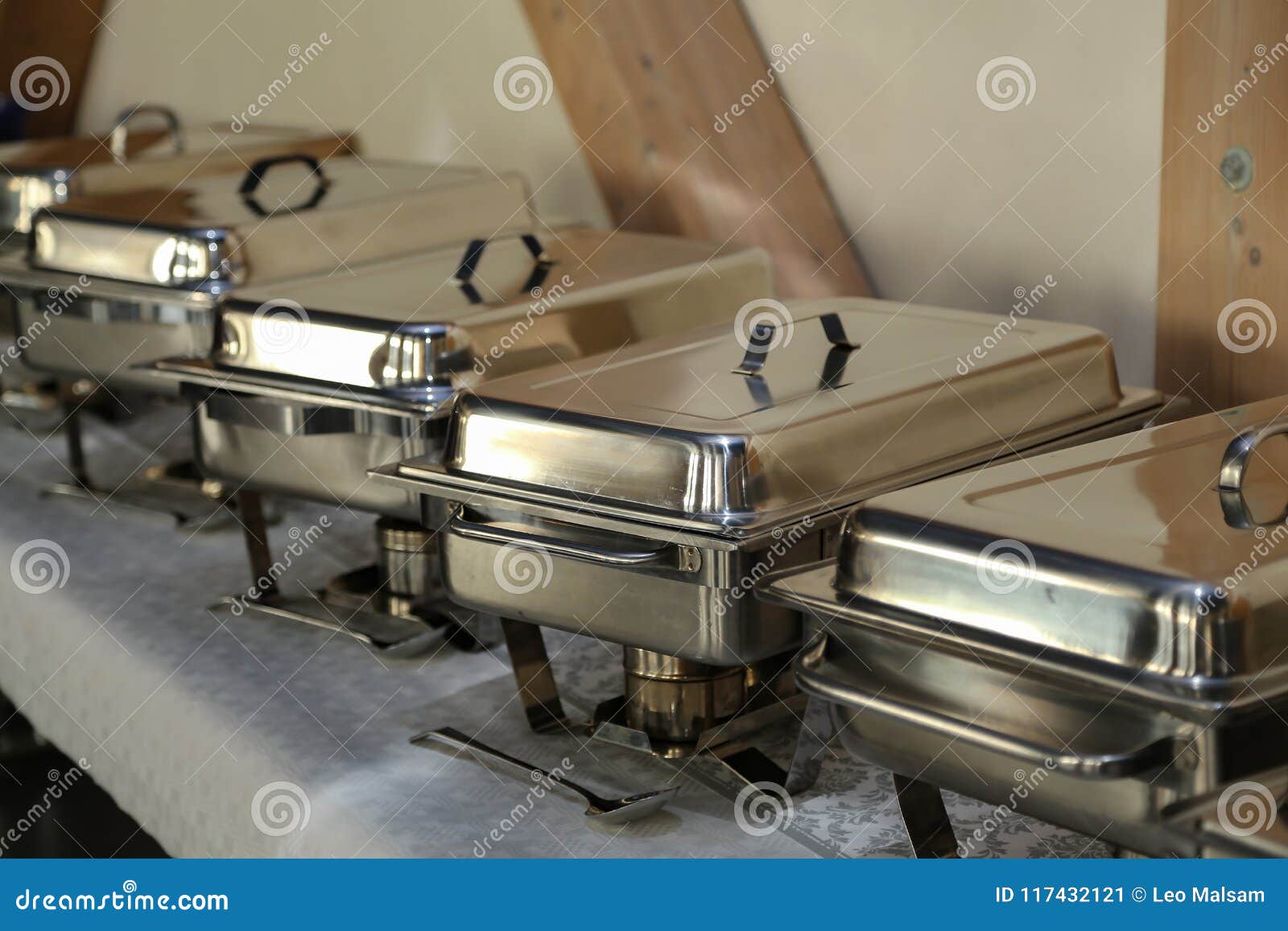 Chafing Dish in a Restaurant Stock Image - Image of restaurant, dish ...