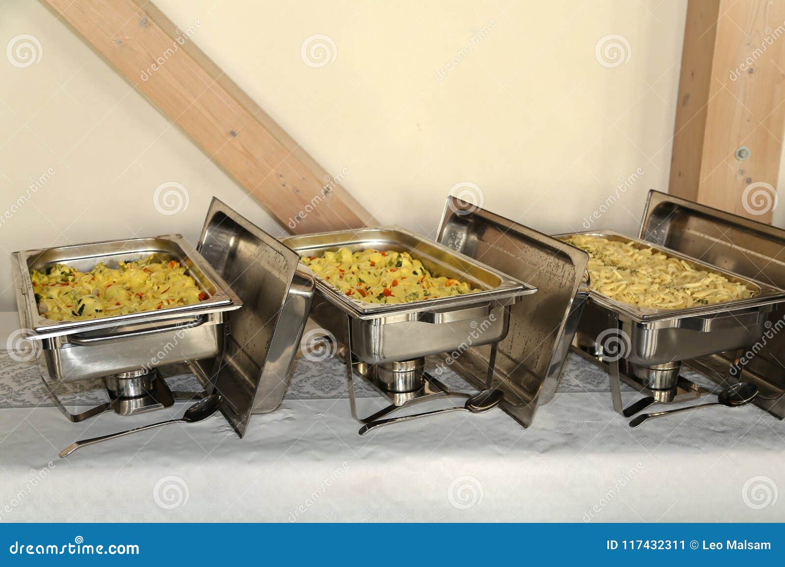 Chafing Dish in a Restaurant Stock Image - Image of dish, food: 117432311