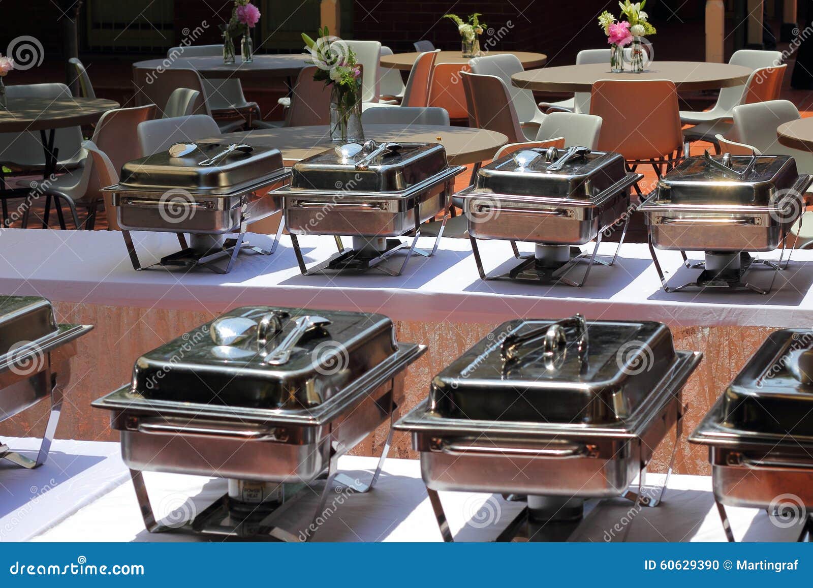 Chafing Dishes Banquet Table Stock Photography | CartoonDealer.com ...