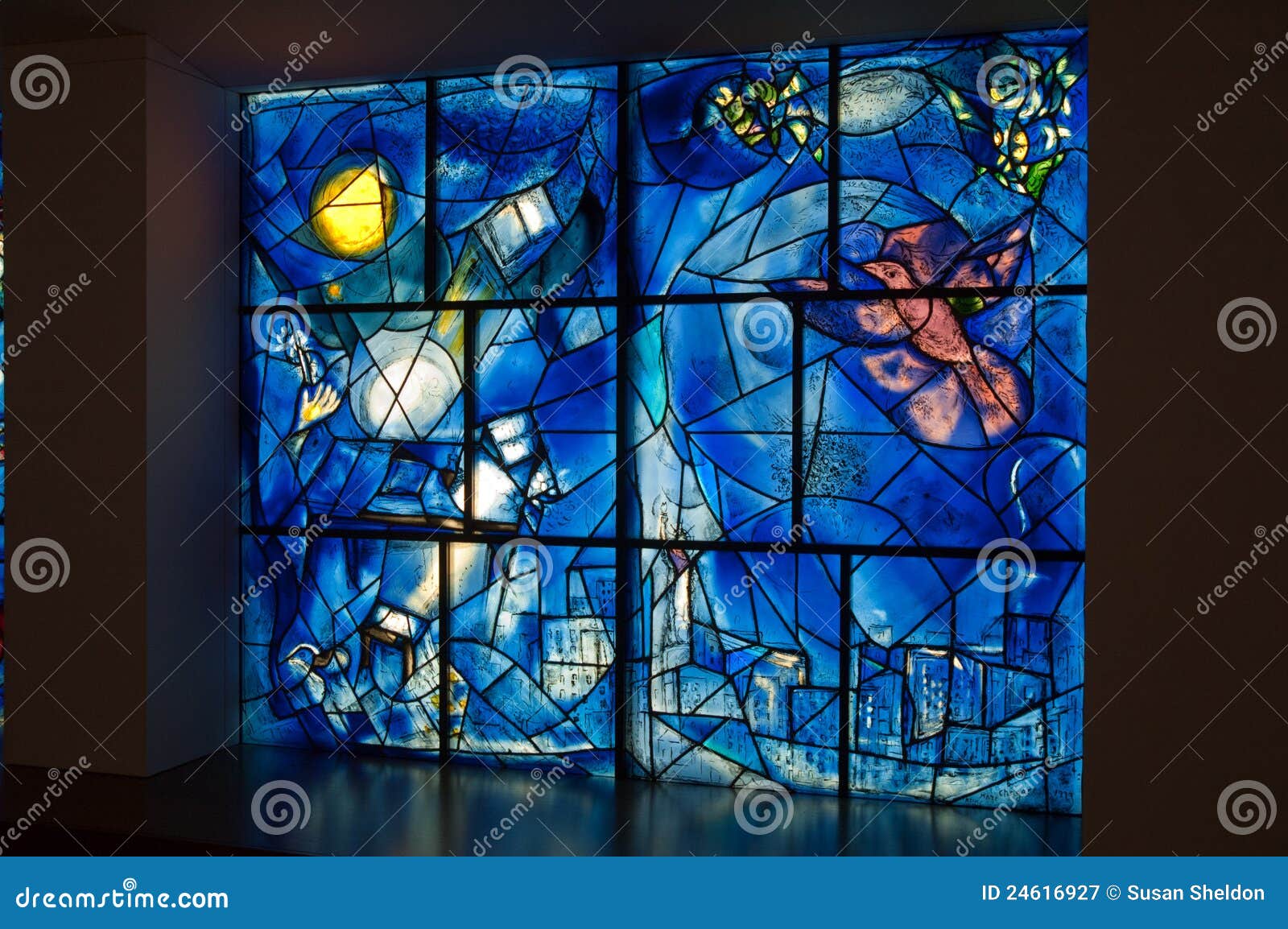 Chagall America window editorial photography. Image of glass - 24616927