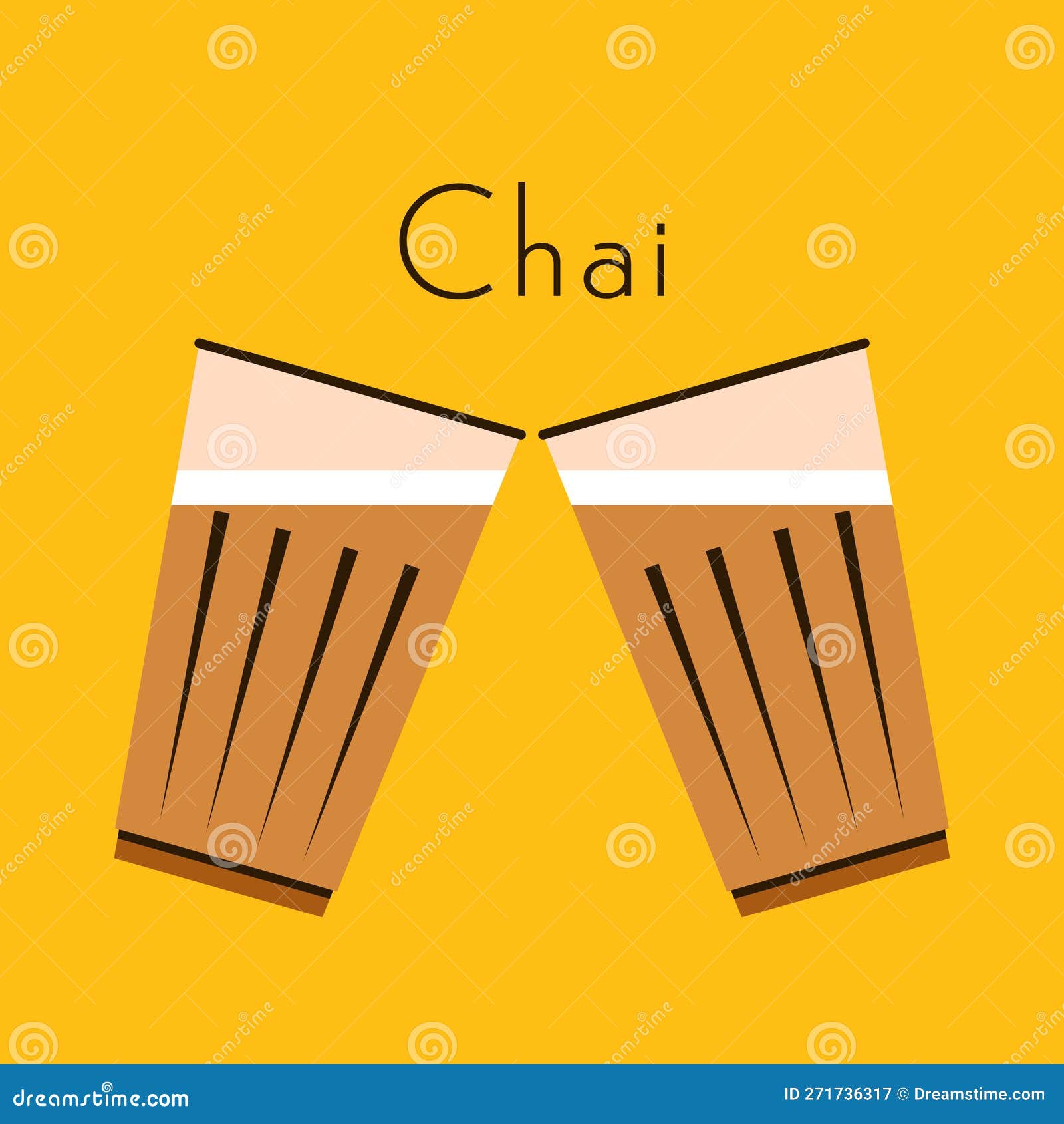 Indian Hot Drink Vector. Indian Chai Icon. Chai is Indian Drink Stock ...