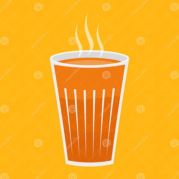 Chai Logo Design. Karak Milk Chai Illustration on Organic. Stock Vector ...