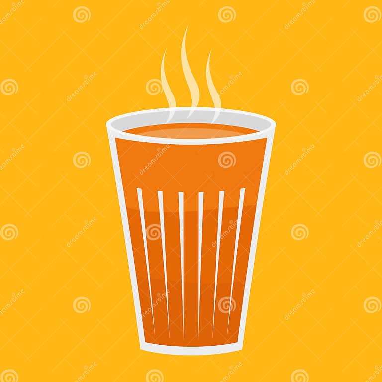 Chai Logo Design. Karak Milk Chai Illustration on Organic. Stock Vector ...