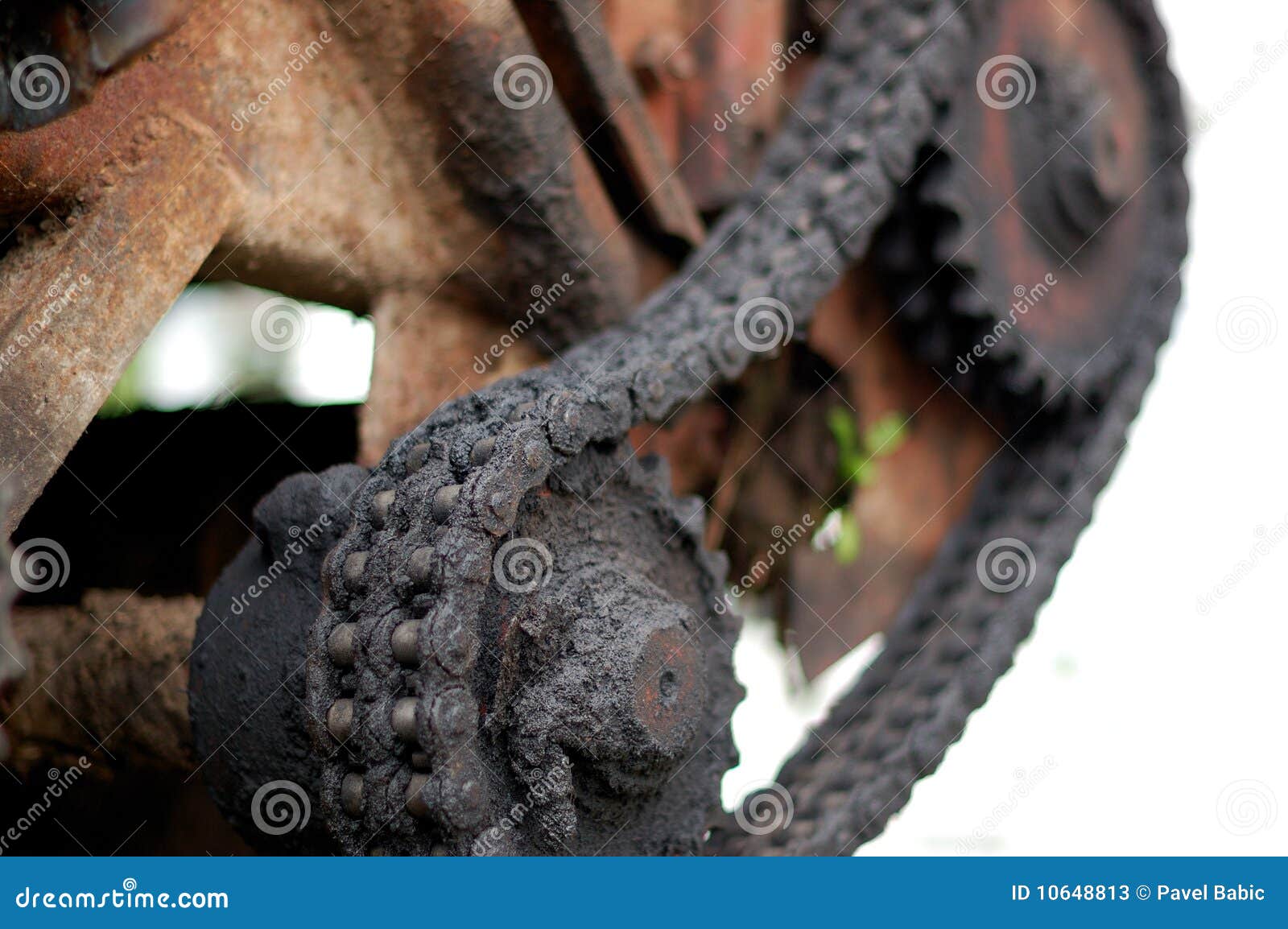 Chain stock image. Image of mechanism, sand, oily, rusty - 10648813